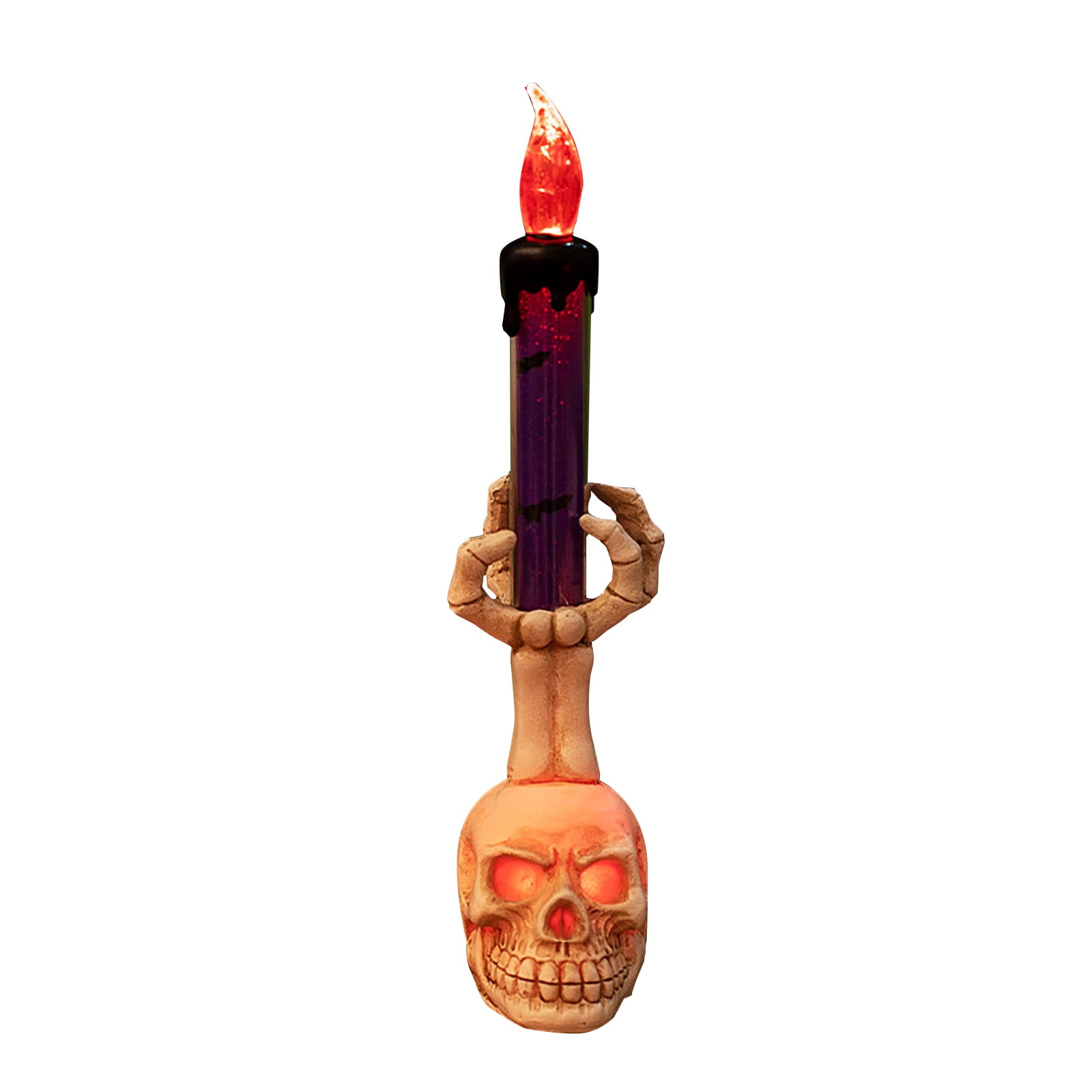 SDJMa Halloween Decorations Indoor, Skeleton Candle Lamp, Skull Hand ...