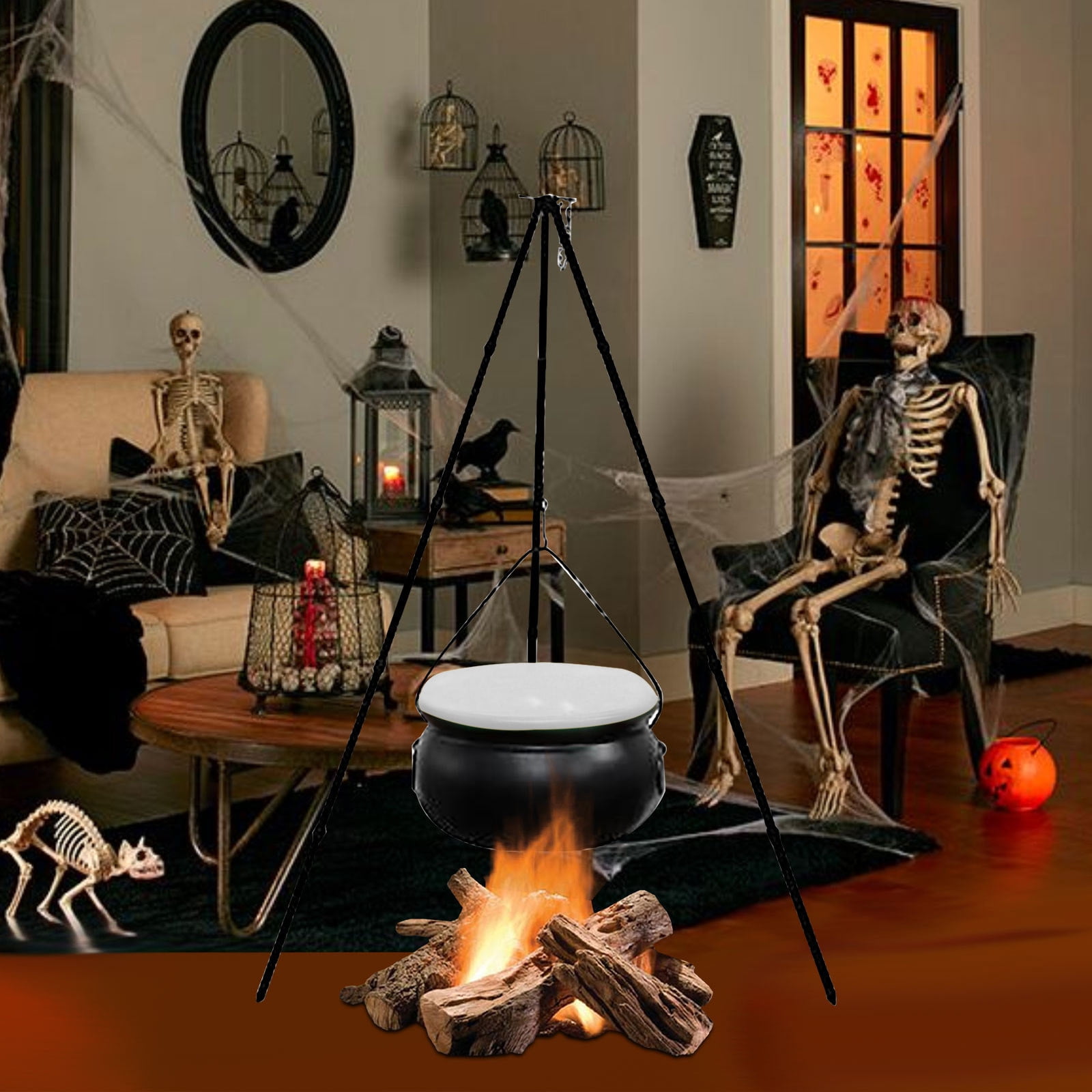 SDJMa Halloween Decorations Witches Cauldron, Small Witches Cauldron on ...