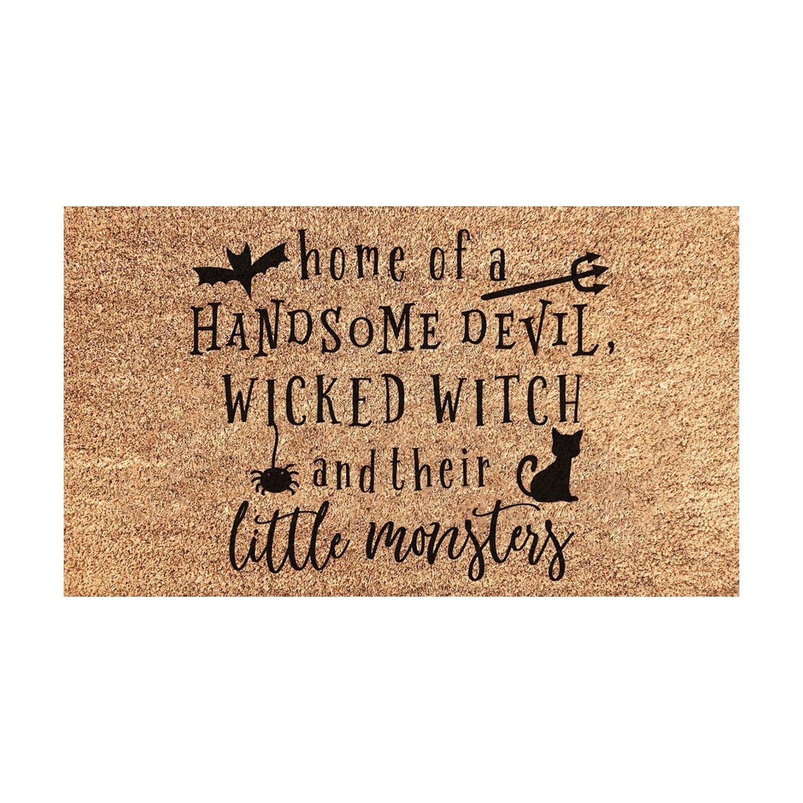 SDJMa Halloween Doormat, 16"x24" Halloween Witch Ghost Pumpkin Candy ...