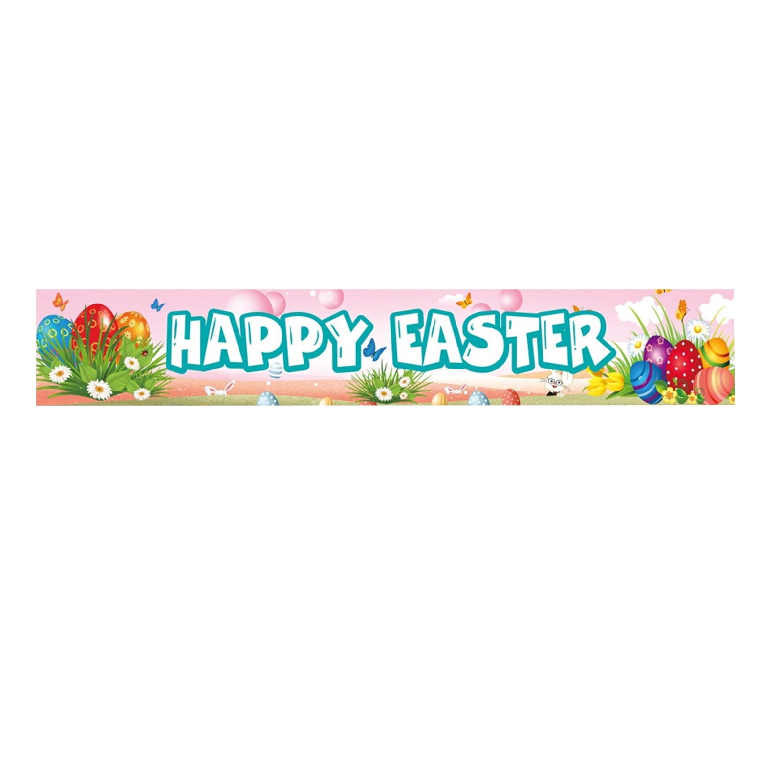 SDJMa Happy Easter Banners, Welcome Spring Easter Themed Party Banner ...