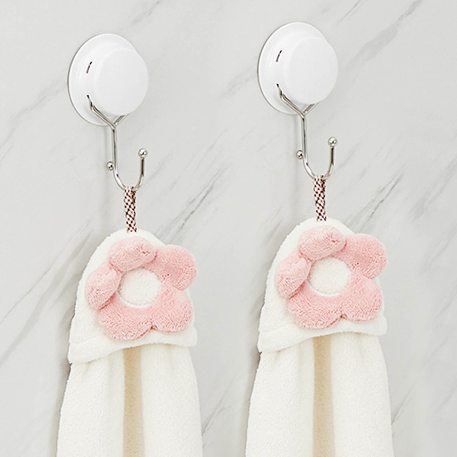 SDJMa Heavy Duty Adhesive Hooks Towel Hook Stick on Hooks Wall Hangers ...