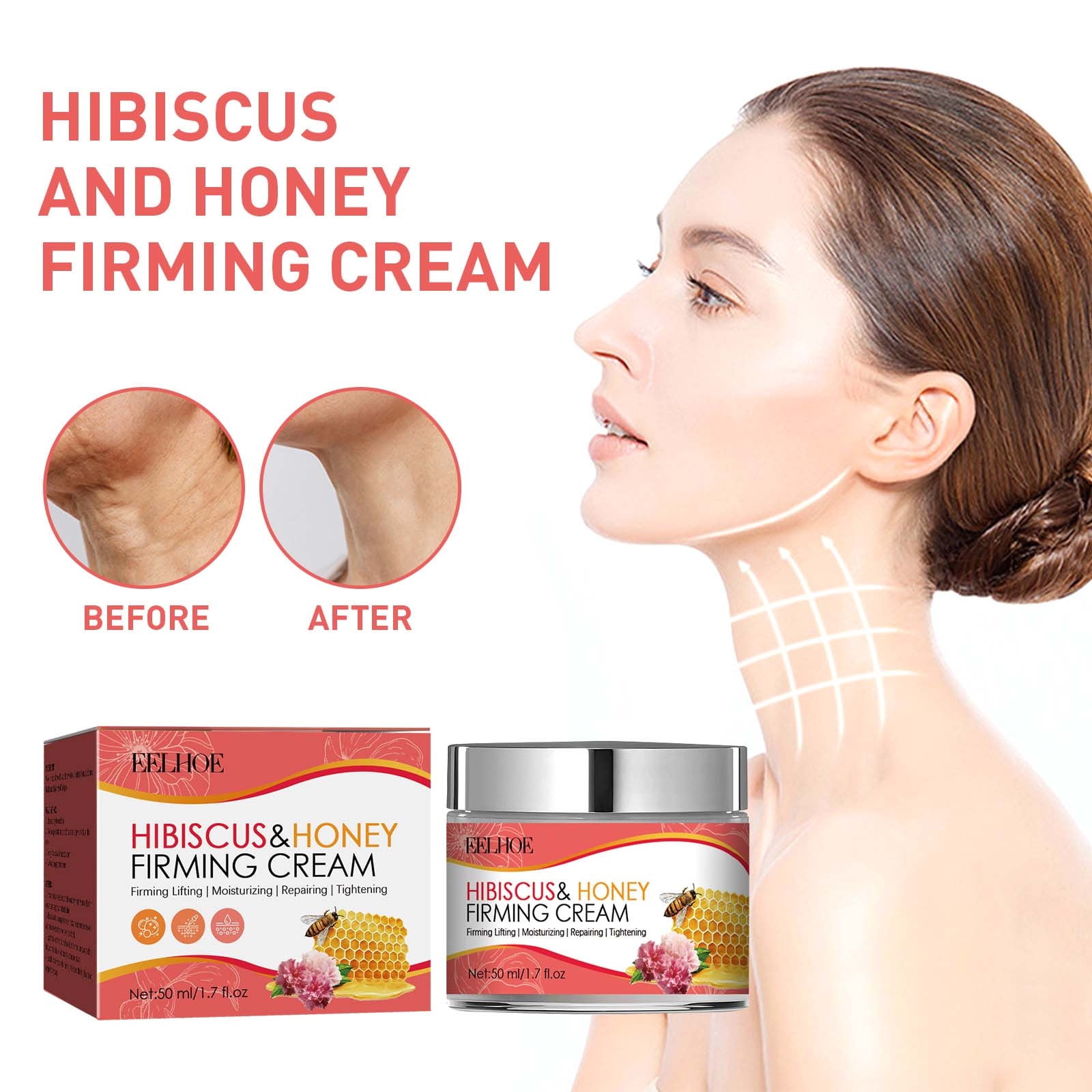 Sdjma Hibiscus And Honey Firming Cream Neck Firming Cream Skin