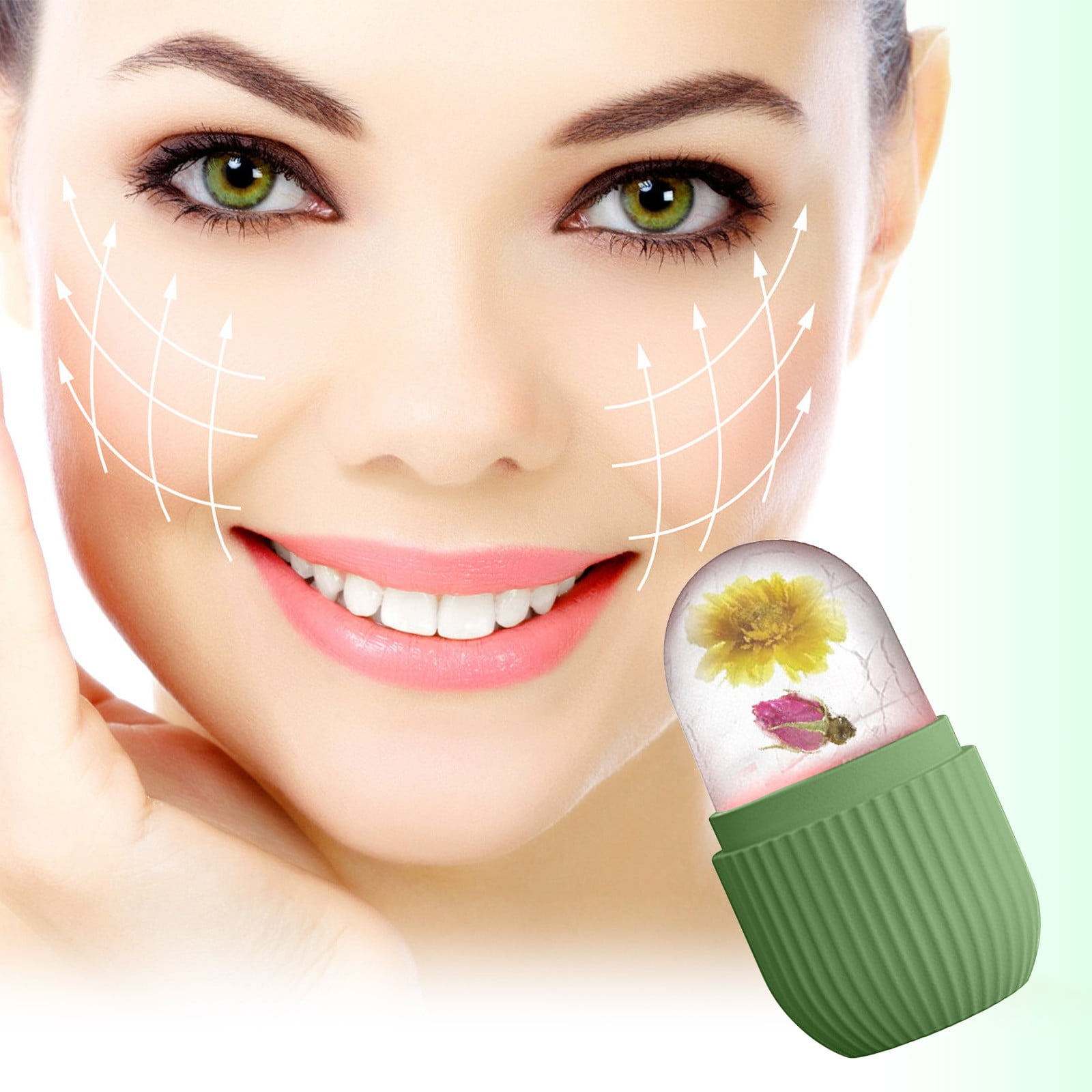 SDJMa Ice Cube Roller Massager for Face, Eyes and Neck Naturally Conditioning and Skin Care, De ...