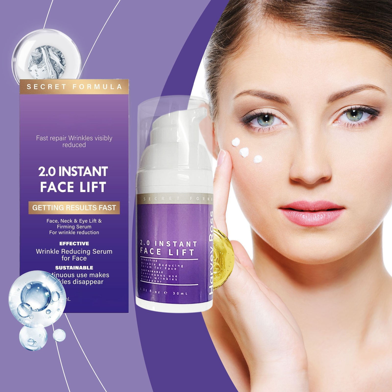 SDJMa Instant Face Lift Cream, Skin Tightening Cream, Smoothing Fine ...