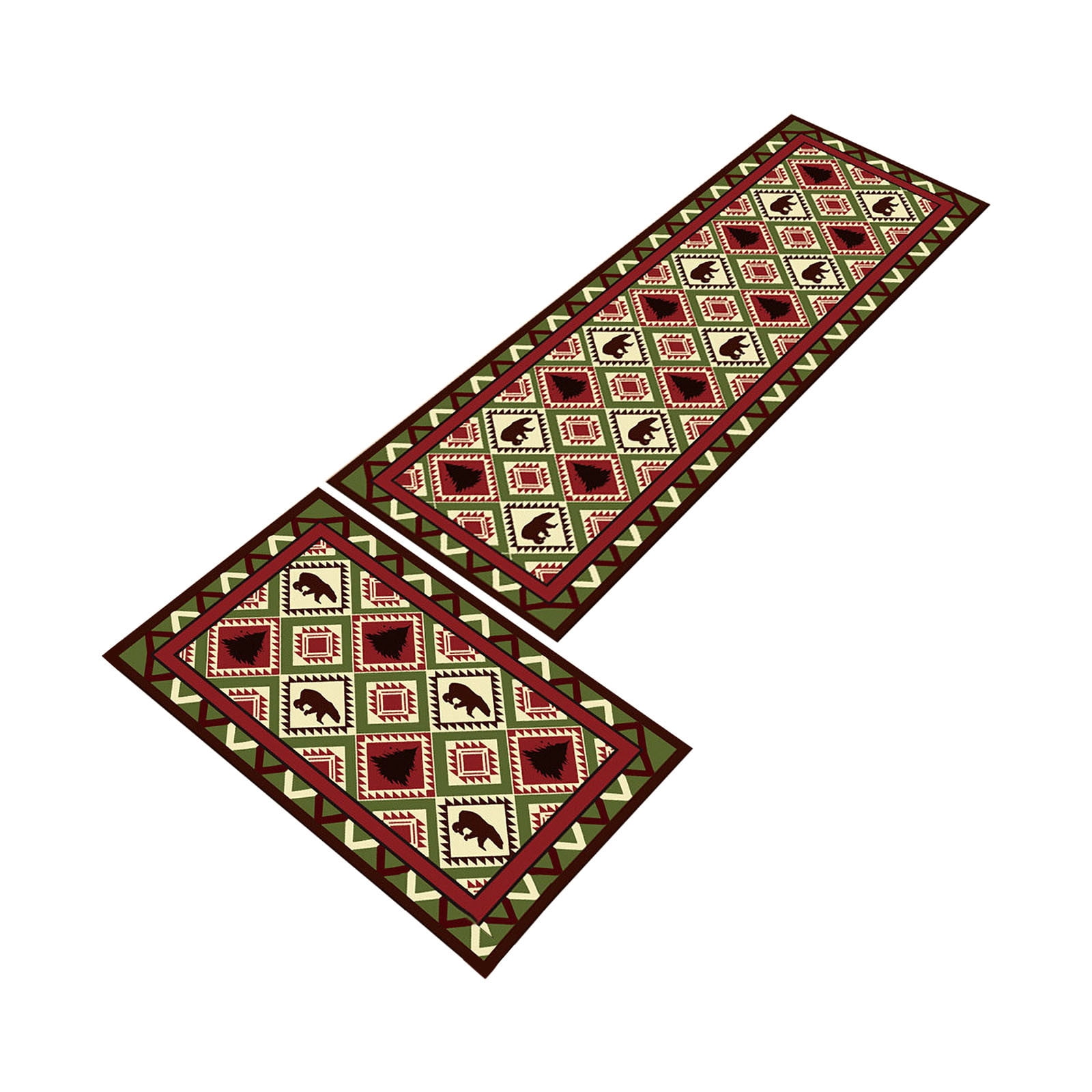 SDJMa Kitchen Mat for Floor 2 Piece, Cushioned Anti-Fatigue Kitchen ...