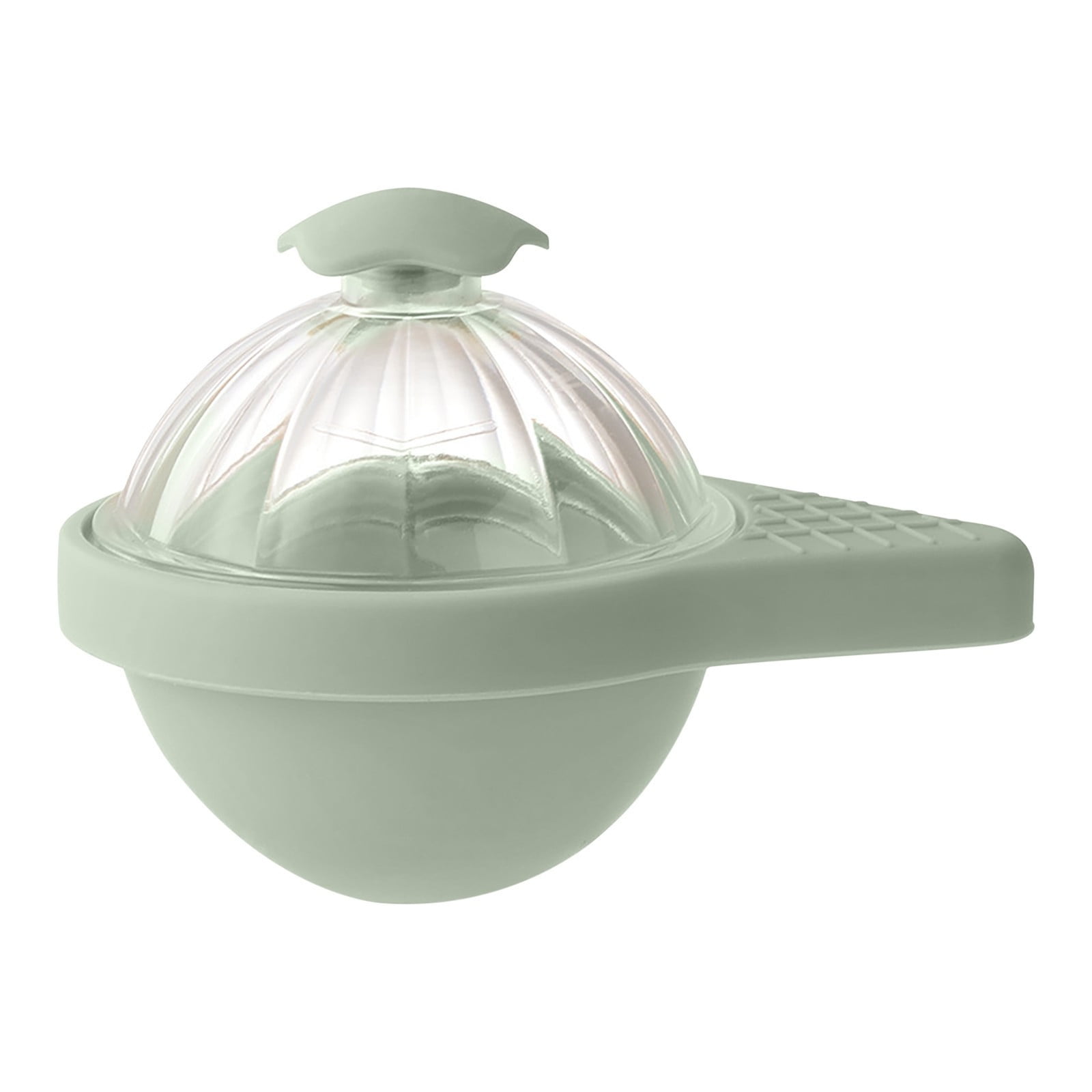 SDJMa Large Ice Ball Mold with Lid, Cute Silicone Plastic Round Ice ...