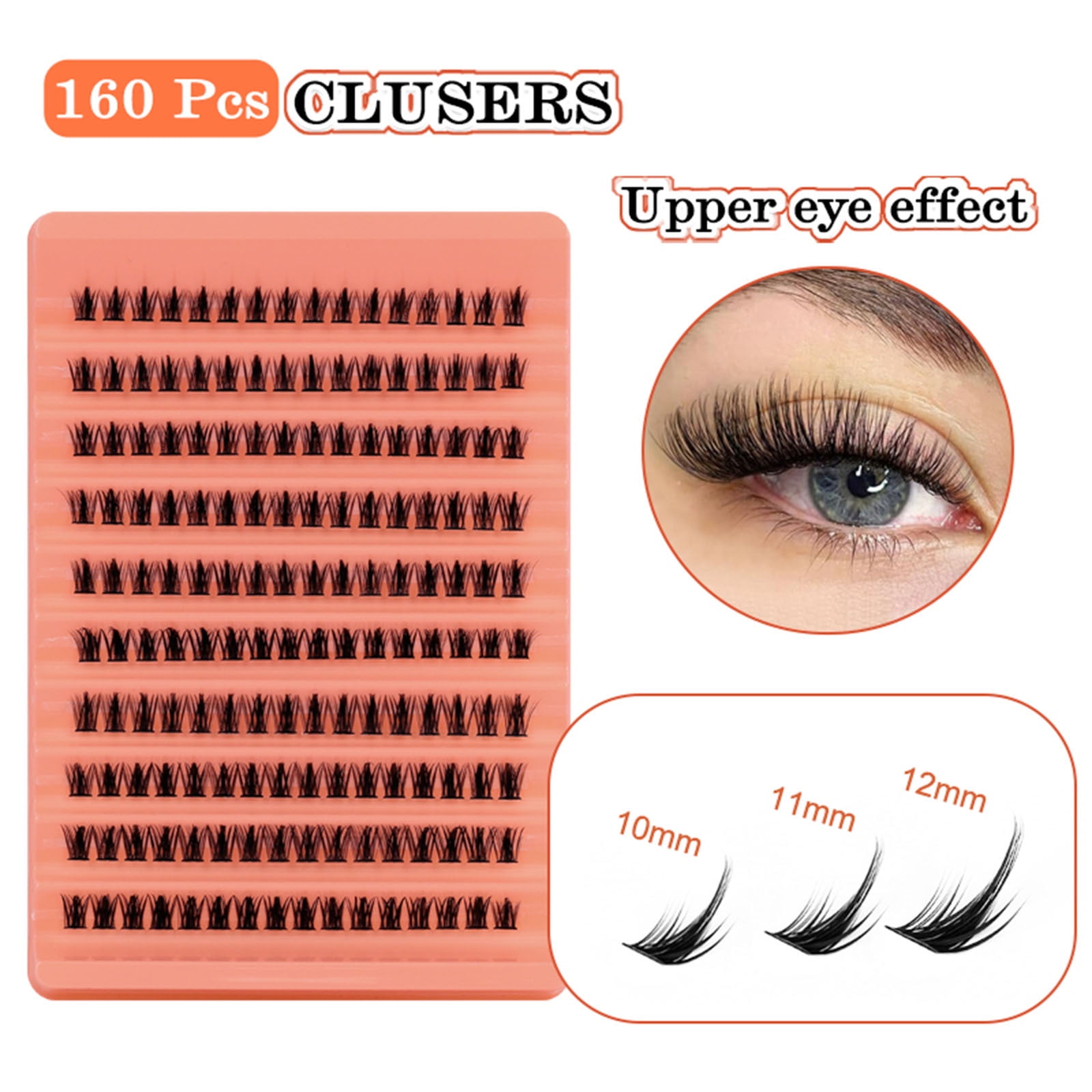 SDJMa Lash Clusters Kit Lash Extension Kit, 120 pcs D Curl with ...