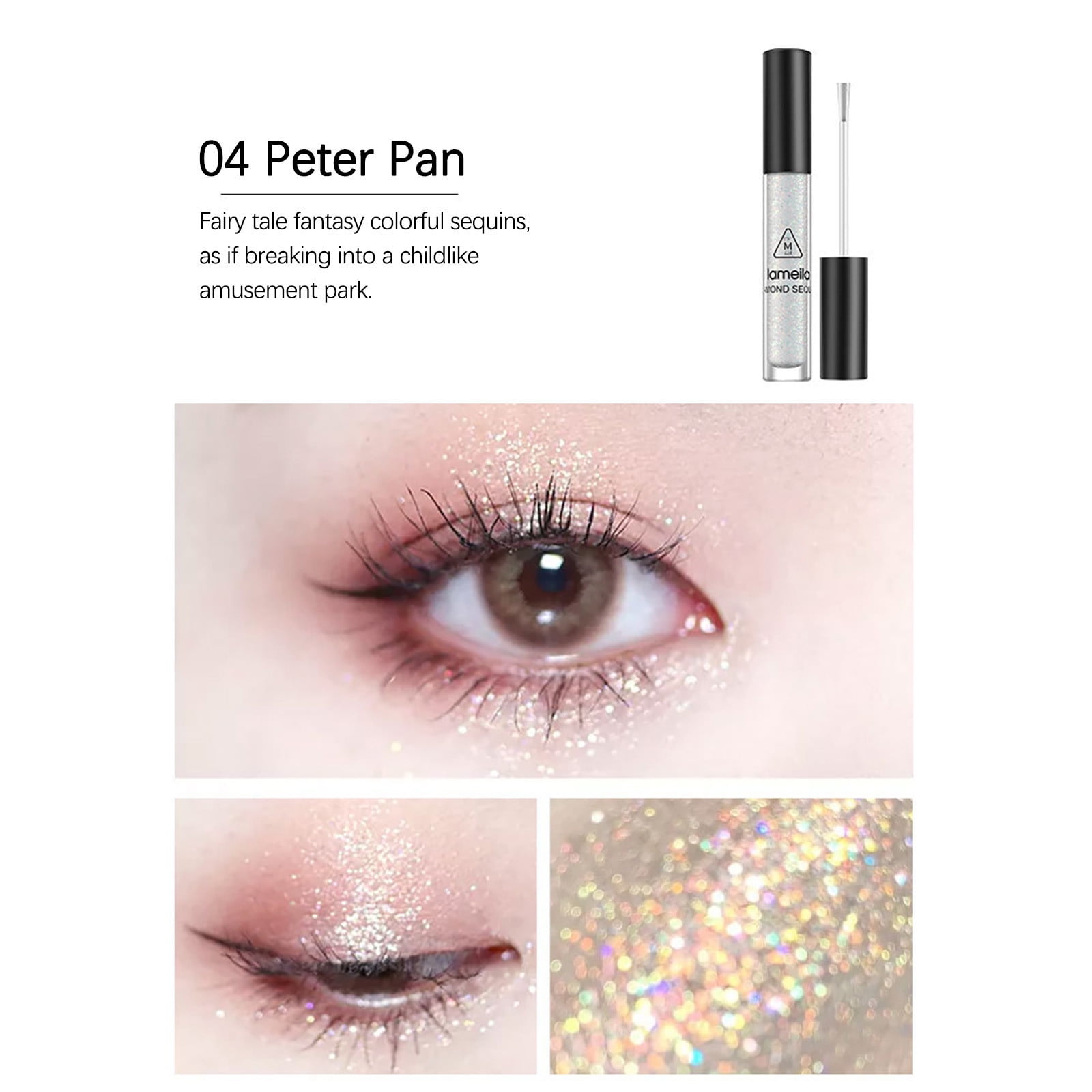 SDJMa Liquid Glitter Eyeshadow-High Gloss Mermaid Super Shining Crystal ...