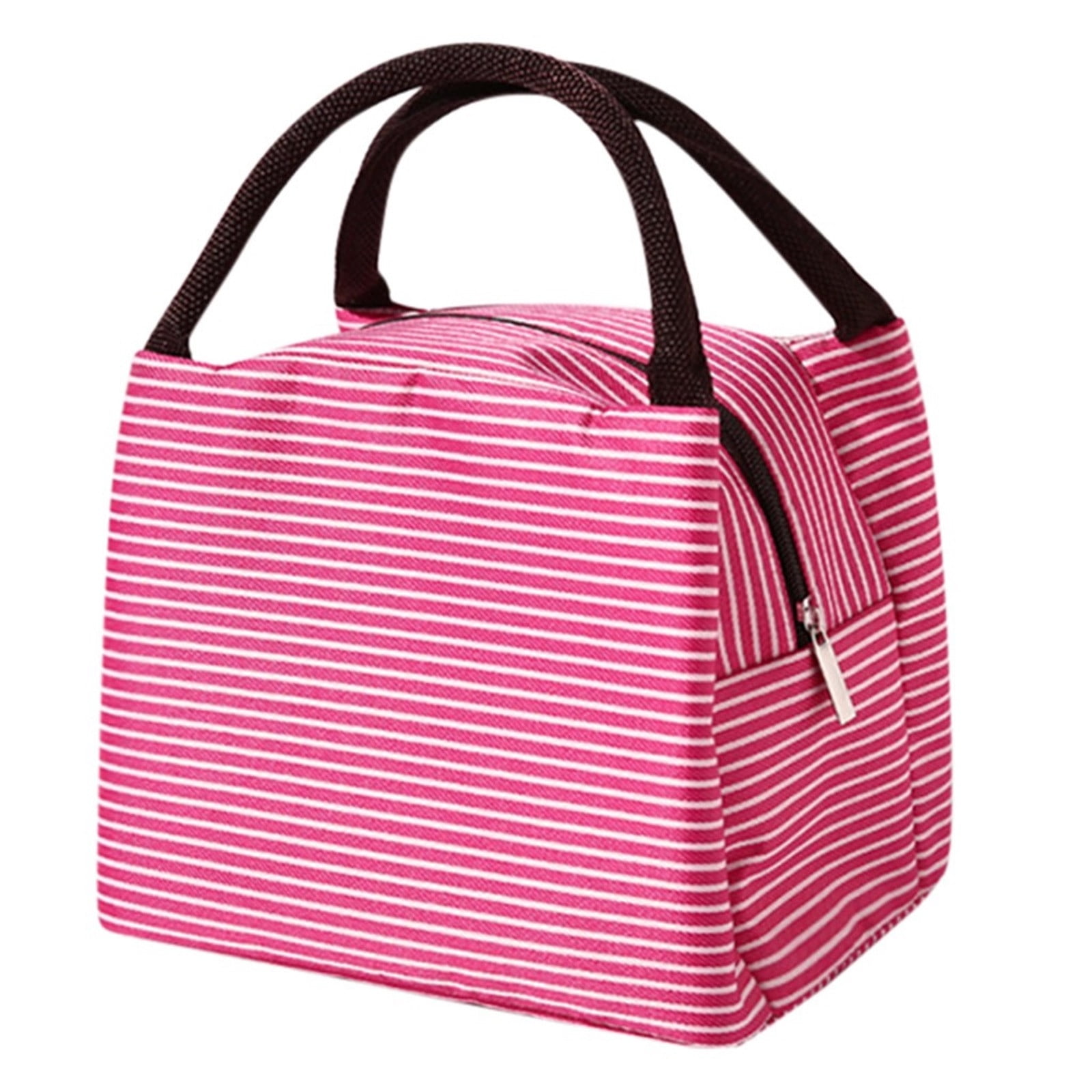 SDJMa Lunch Bag for Women, Large Capacity Insulated Stripe Lunch Box ...