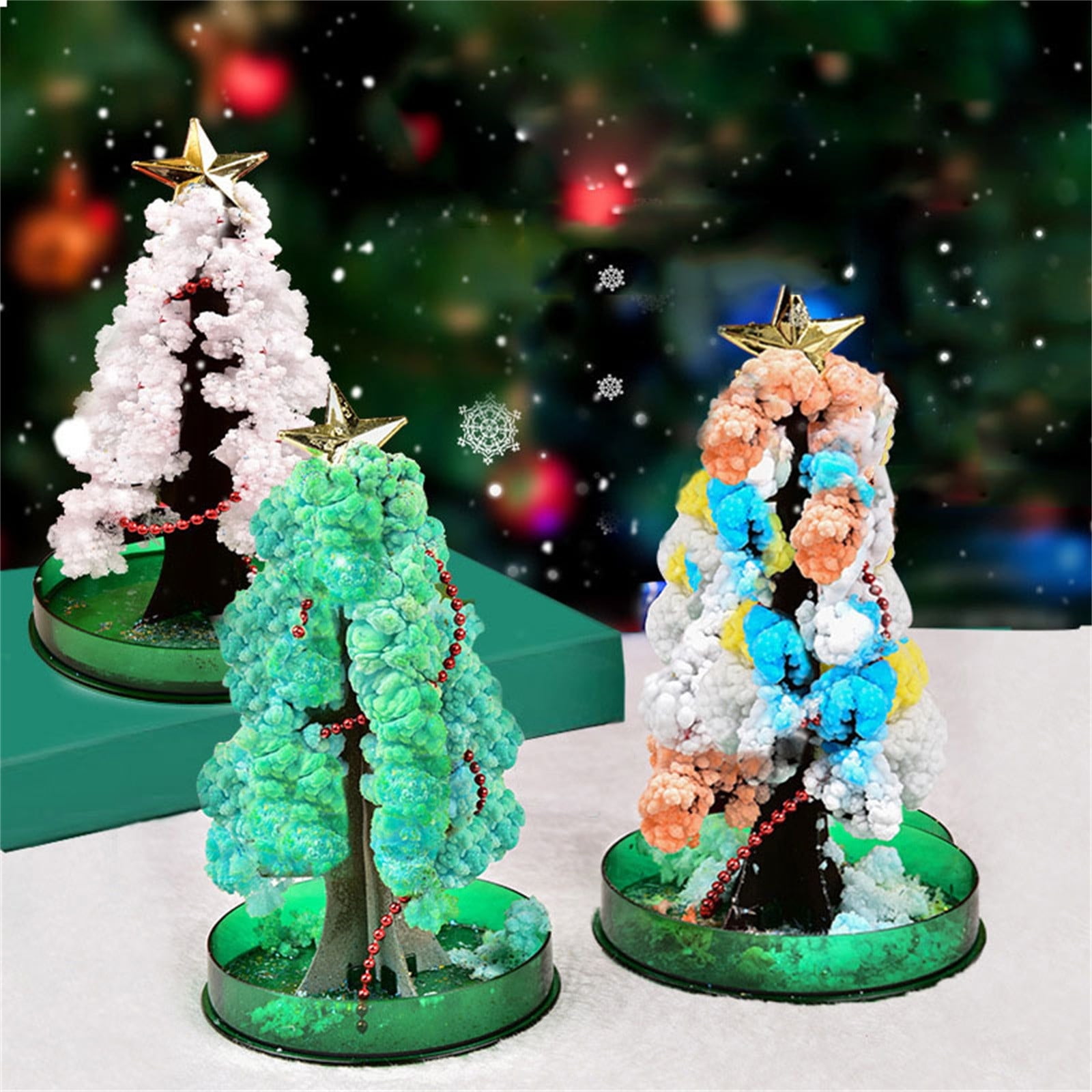 SDJMa Magic Growing Crystal Christmas Tree Christmas Decorations ...