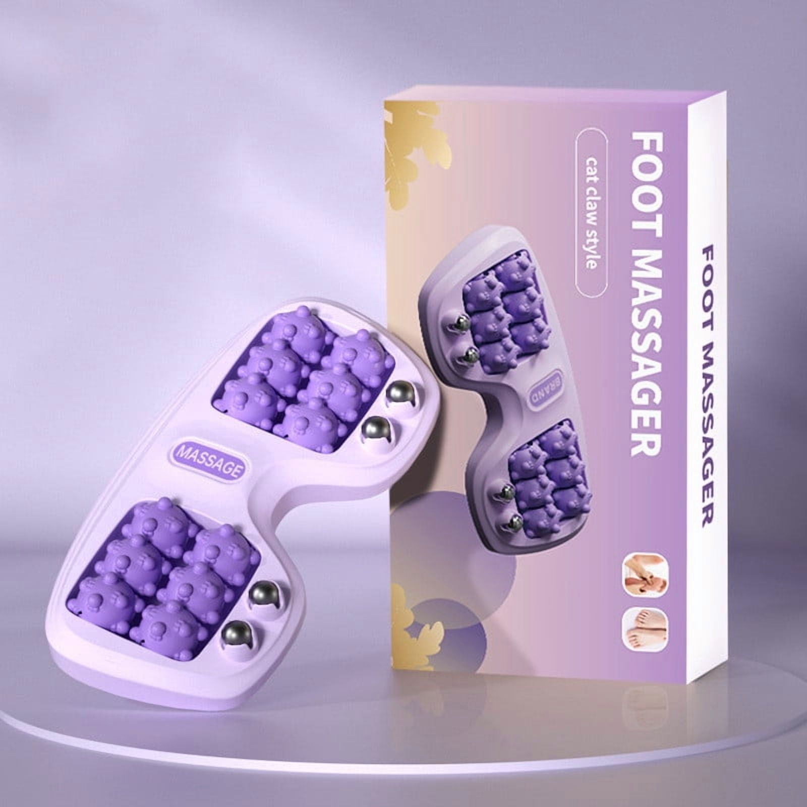 SDJMa Magnetic Acupressure Foot Massage Roller with 12 Knobs, Plantar ...