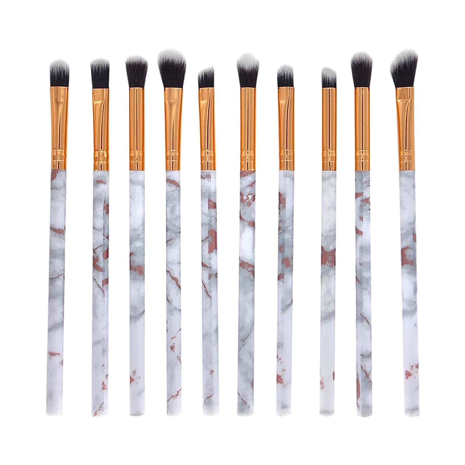 SDJMa Makeup Brushes 10PCs Marble Makeup Brush Set Premium Synthetic ...