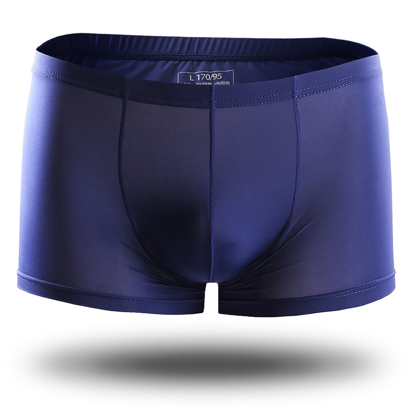 SDJMa Men’s boxer briefs Underwear Men's Ice Silk Solid Color Underwear ...