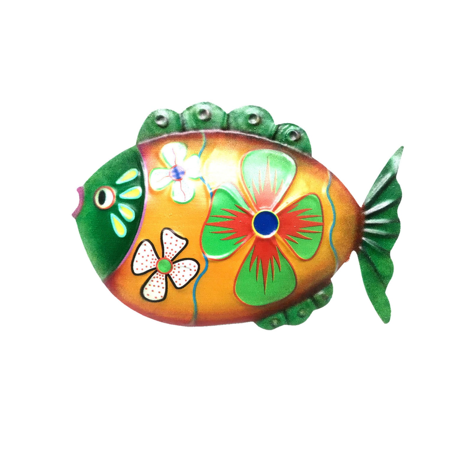 SDJMa Metal Fish Wall Decorations Tropical Fish Wall Art 3D Sculpture ...