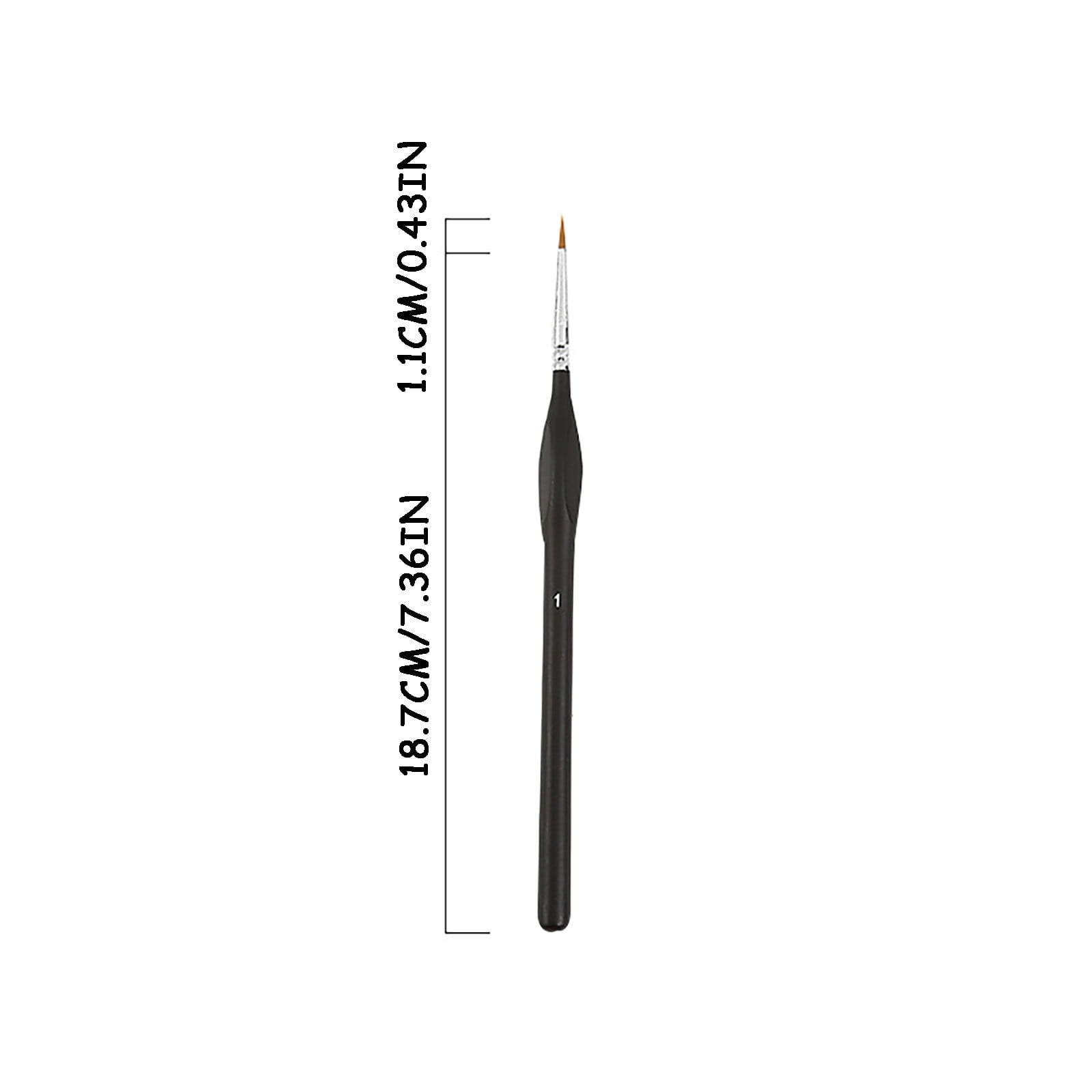 SDJMa Miniature Paint Brushes with Nylon Tip, Fine Detail Painting ...