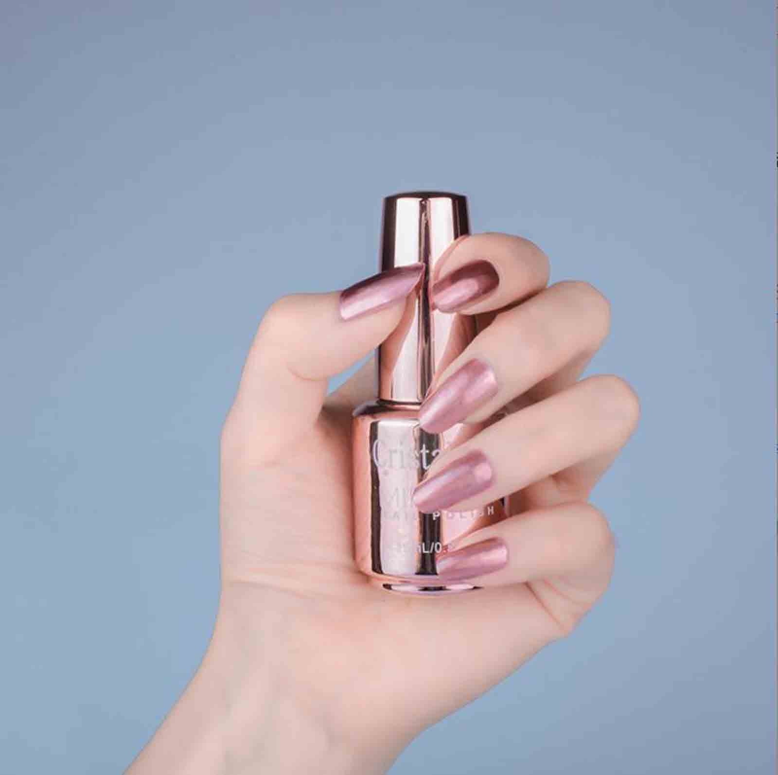 SDJMa Mirror Nail Polish, Metallic Nail Polish Longlasting Mirror ...