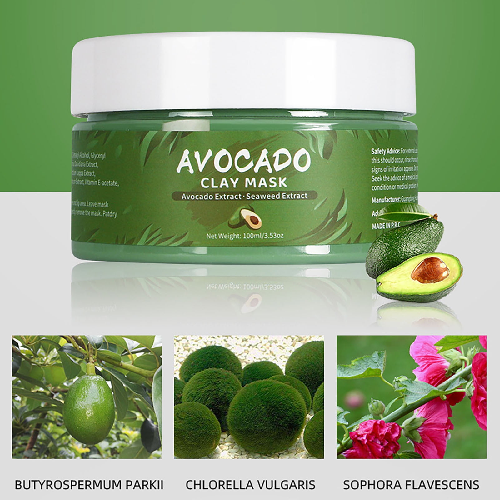 SDJMa Moisturizing Avocado Clay Mask - Deep Pore Cleansing Clay Mask ...