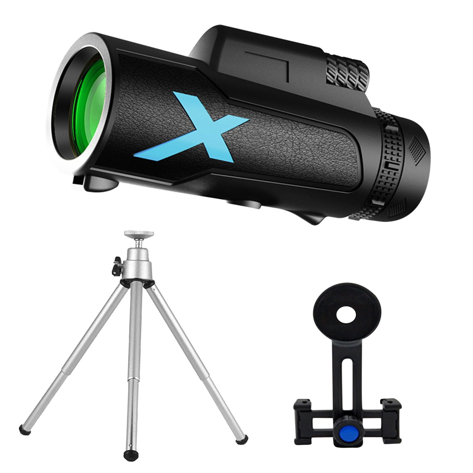 SDJMa Monocular Telescope 12X50 Outdoor Telescope with Smartphone ...