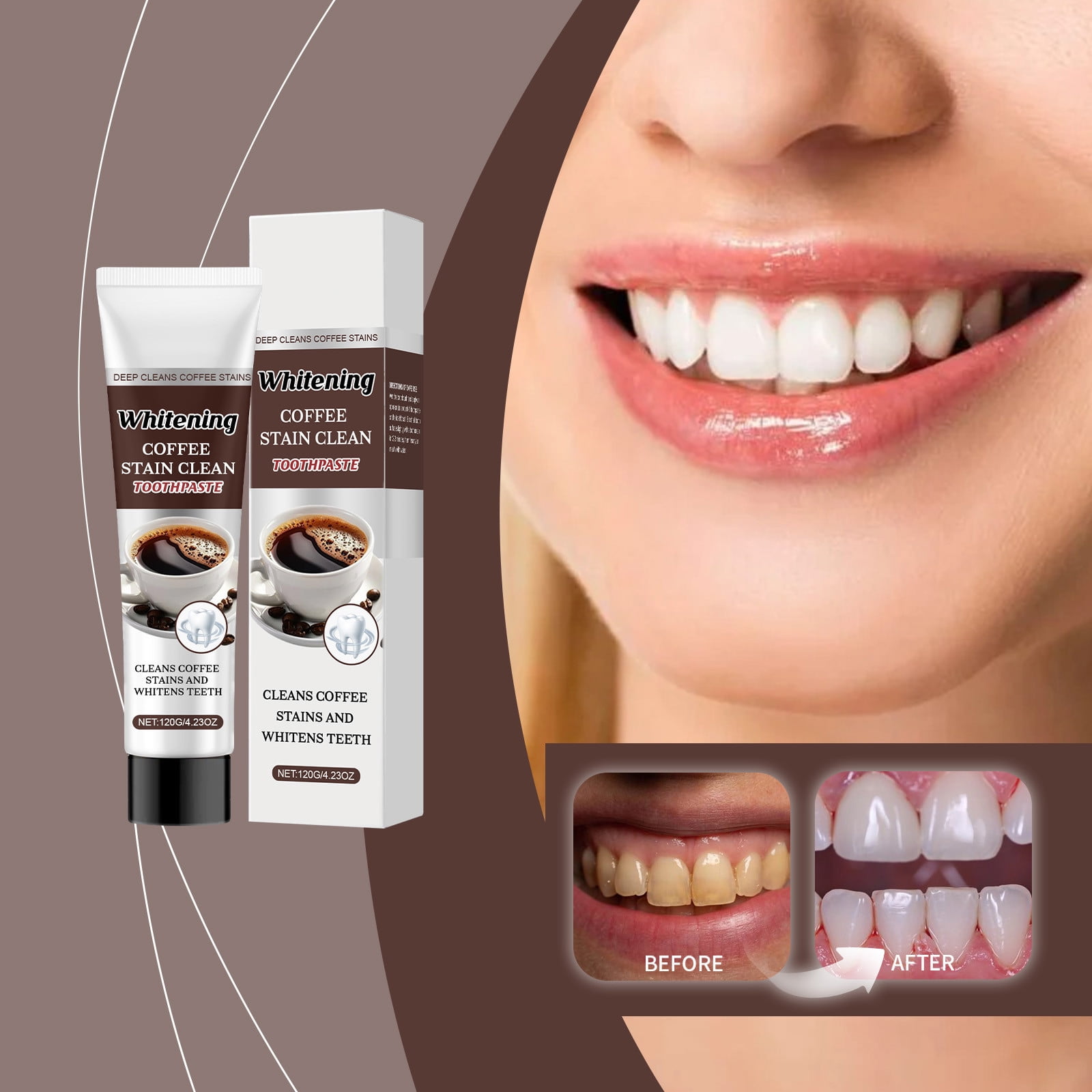 SDJMa Natural Brightening Toothpaste – Removes Coffee & Tea Stains ...