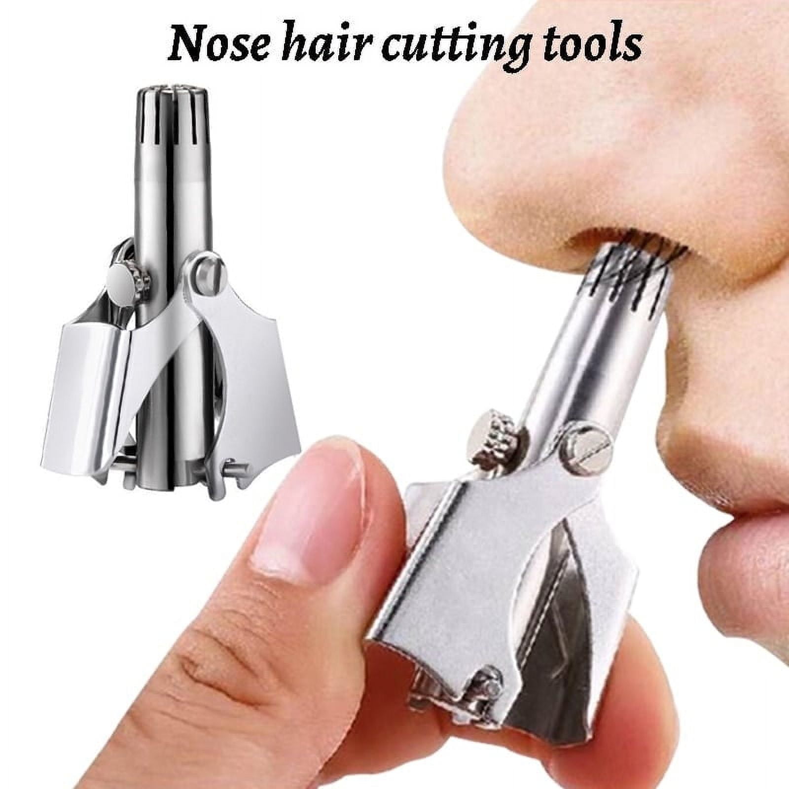 SDJMa Stainless Steel Nose & Ear Hair Trimmer for Men & Women, Manual ...
