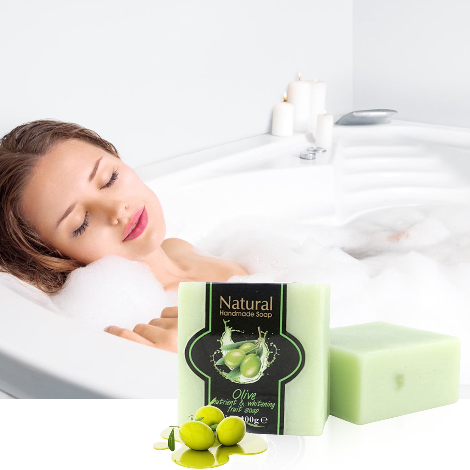 SDJMa Olives Soap Bar for Dark Spots & Acne for Face & Body, for Skin ...
