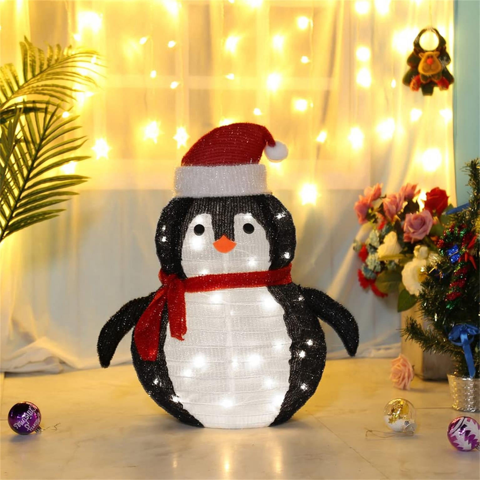 SDJMa Penguin Luminous Ornament Foldable Light Decoration Outdoor ...