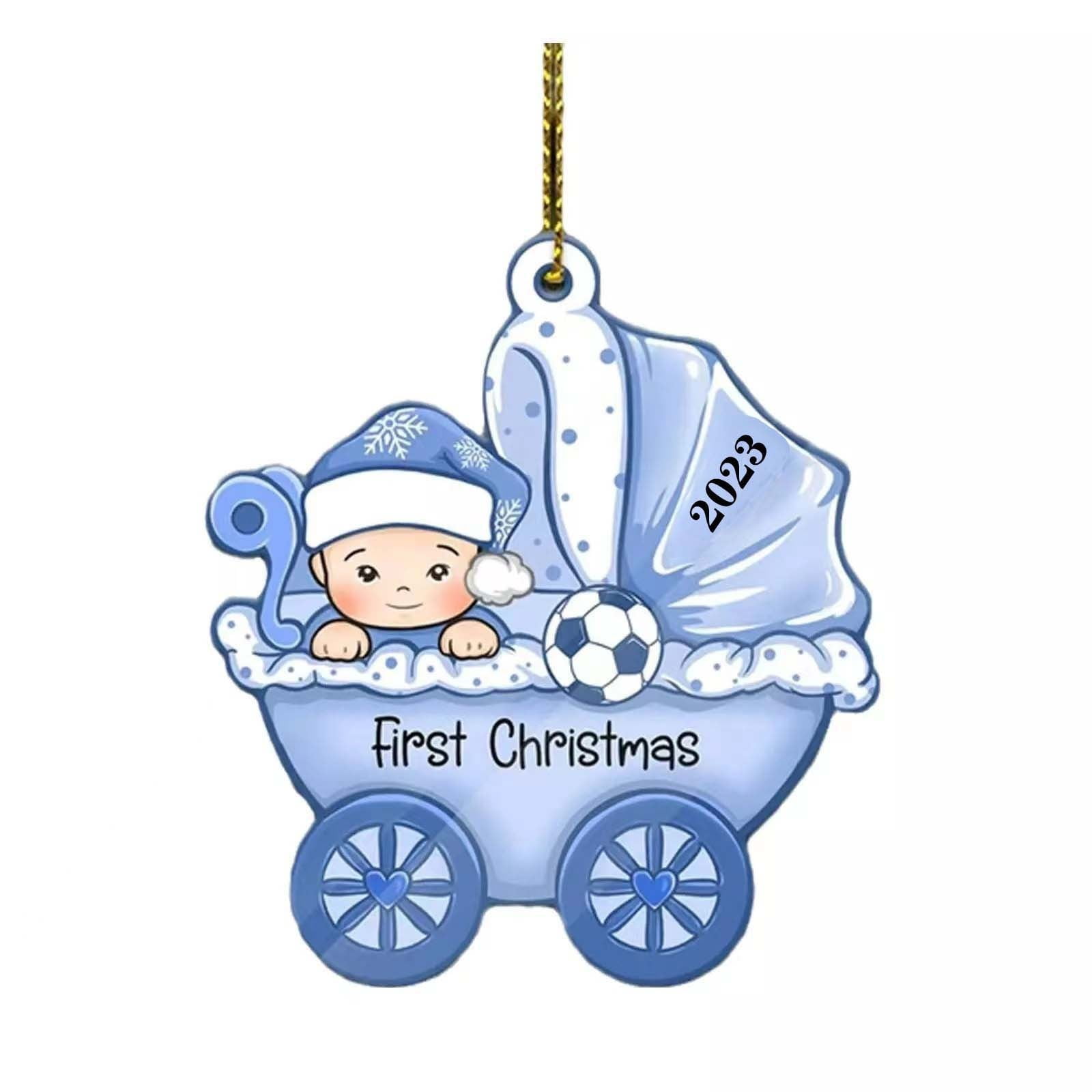 SDJMa Personalized Baby's First Christmas Ornament 2023 | Baby Boy ...
