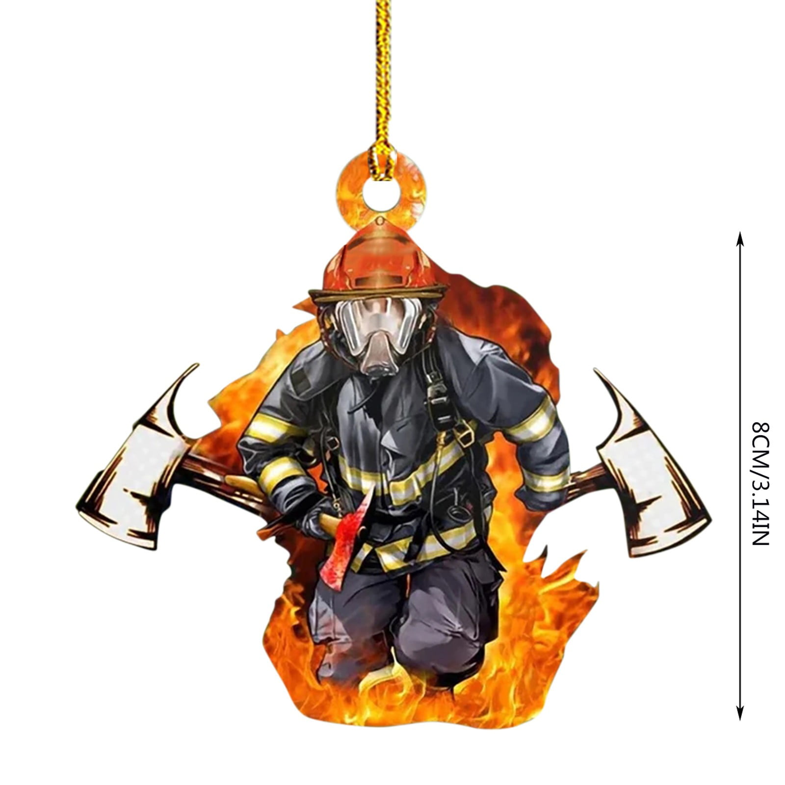 SDJMa Personalized Firefighter Ornaments 2023 - Fireman Ornaments for ...