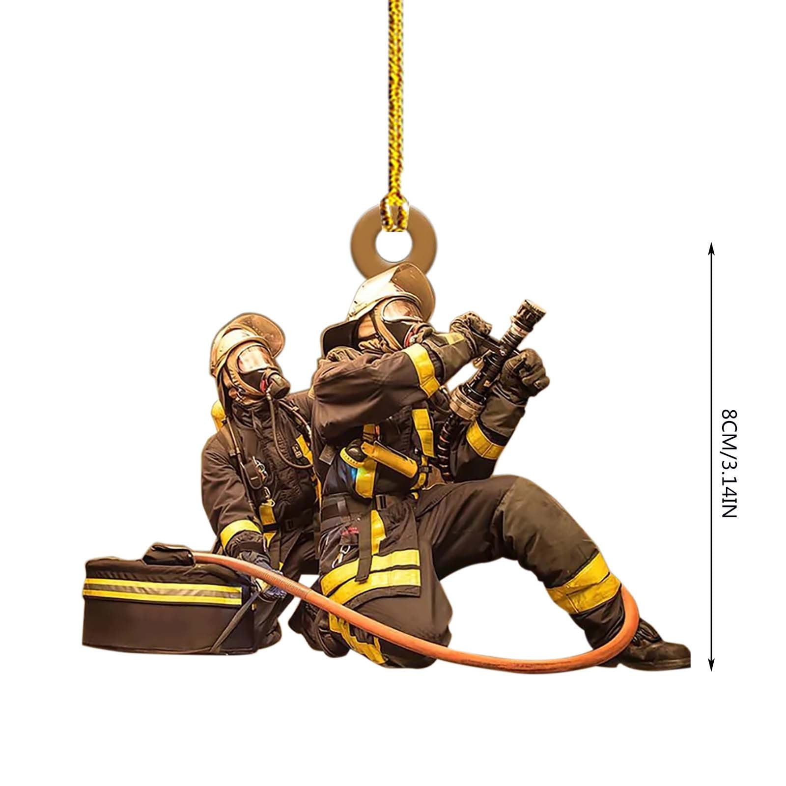 SDJMa Personalized Firefighter Ornaments 2023 - Fireman Ornaments for ...