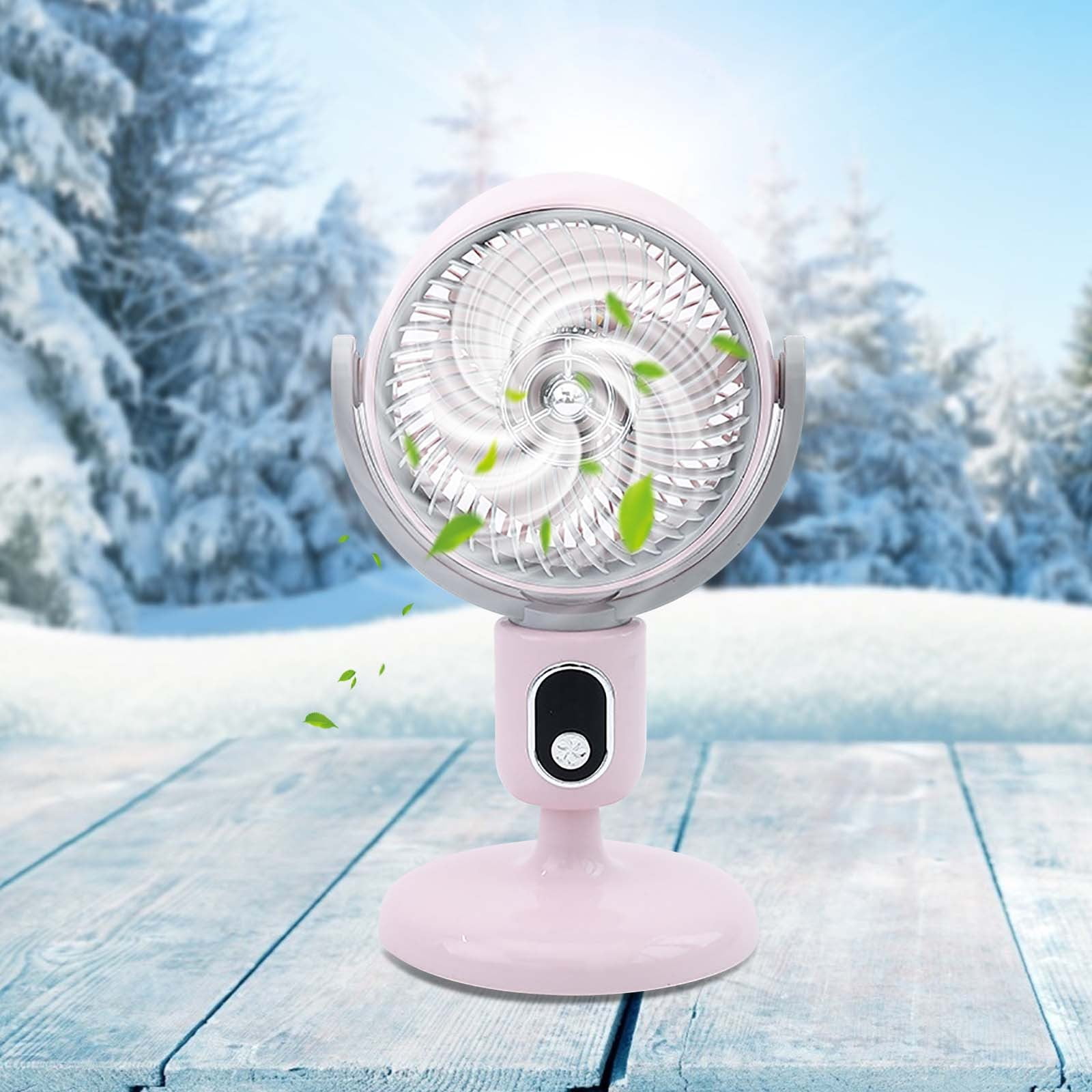 SDJMa Portable Desk Fan, 9.1 Inch Small Table Fan with 3 Wind Speeds ...