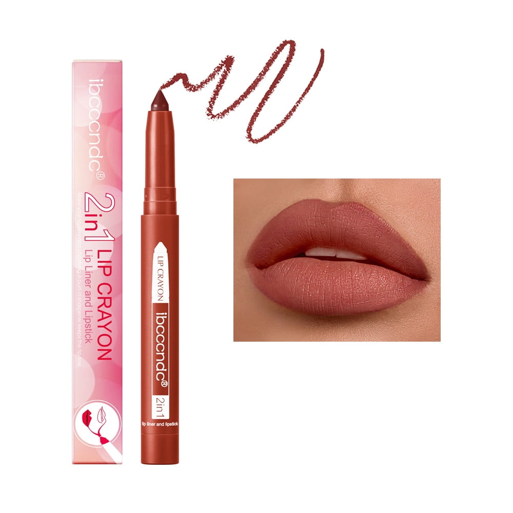 SDJMa Red Lip Liner and Lipstick Lip Stain Crayon，Long Lasting 24 Hour ...