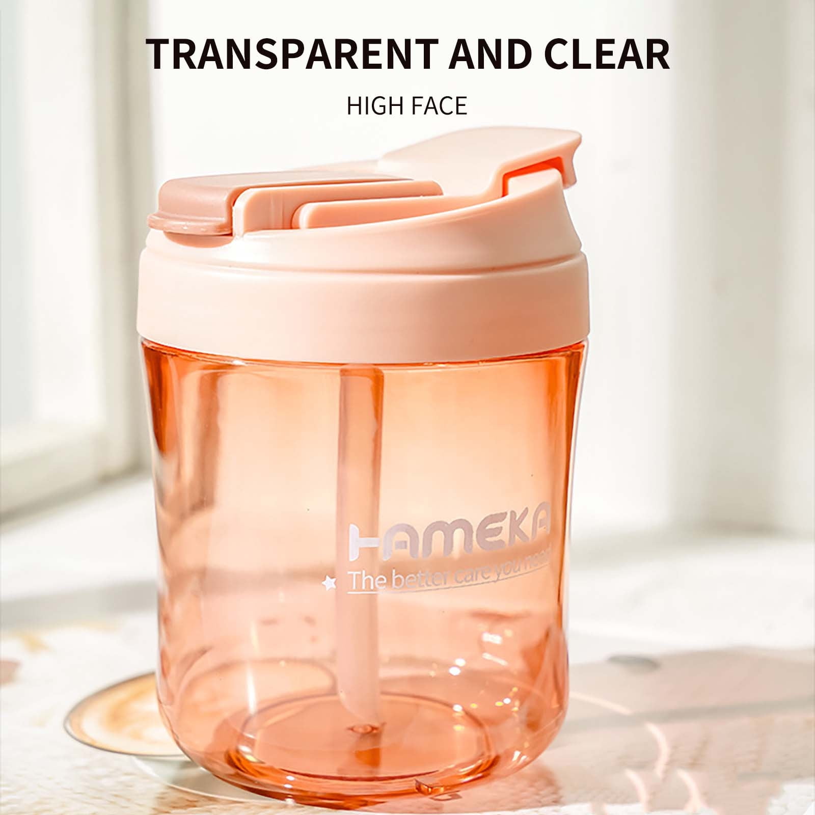 SDJMa Reusable Cup Bubble Tea Cup Smoothie Cup with Straw Boba Tea Cups ...