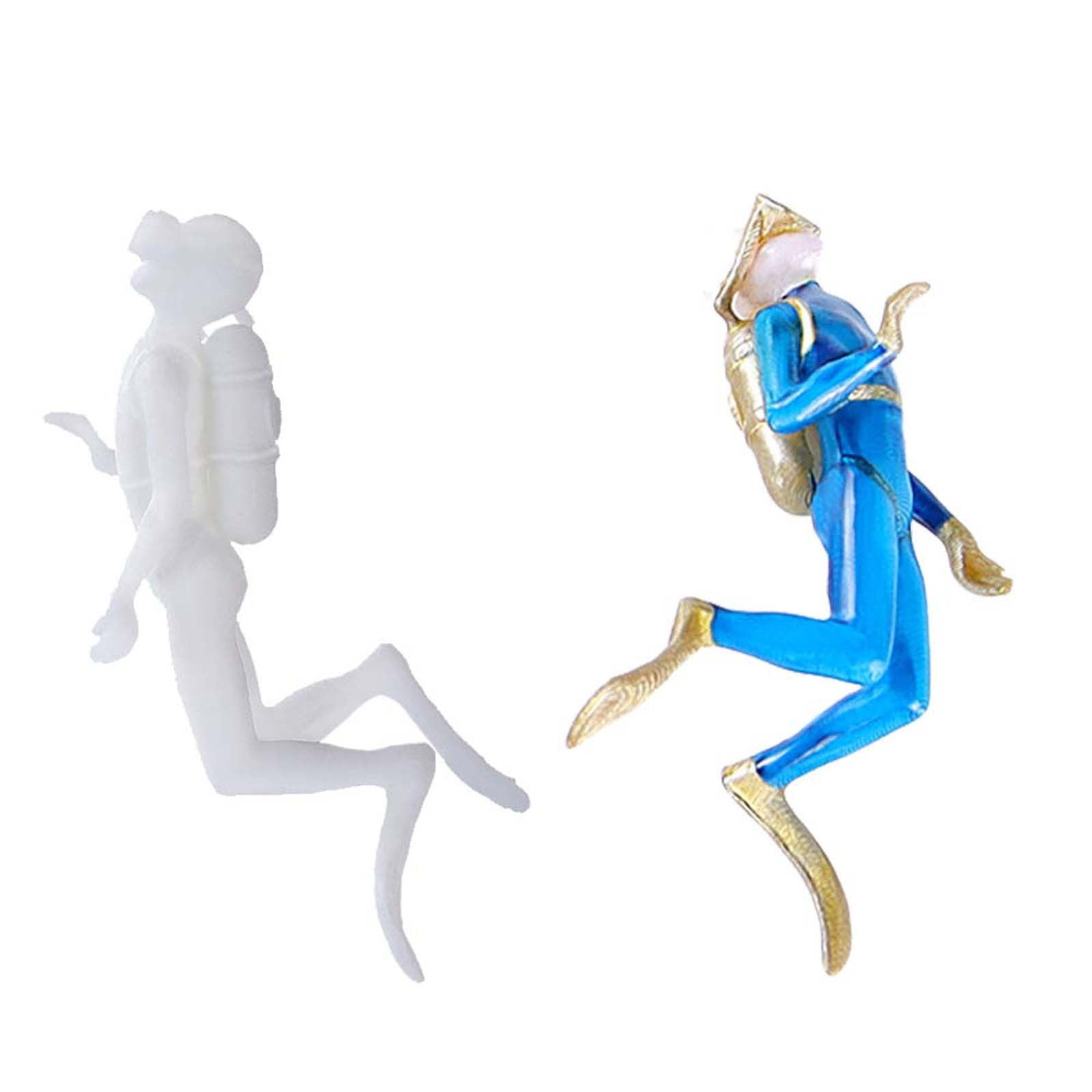 SDJMa Scuba Diver Figurines Scale Models People Set Mini Swimmers ...