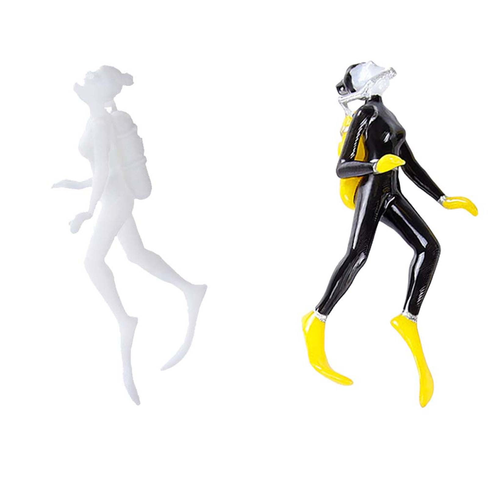 SDJMa Scuba Diver Figurines Scale Models People Set Mini Swimmers ...