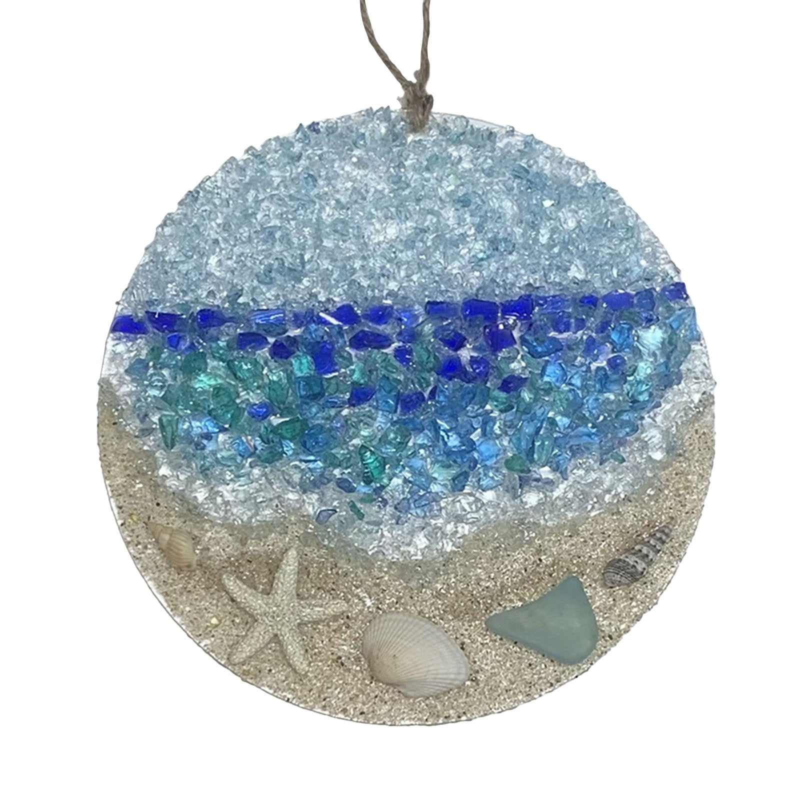 SDJMa Sea Suncatcher Pendant Broken Crystal Ocean Beach Hanging ...