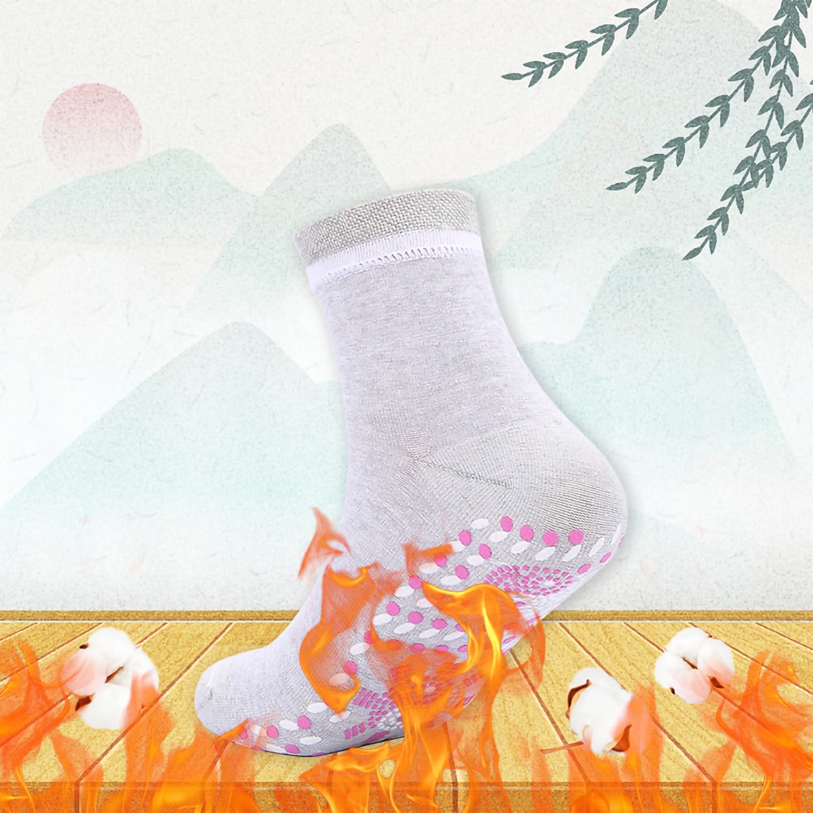 SDJMa Self-Heating Socks Warm Heated Socks Men Women Winter Self ...