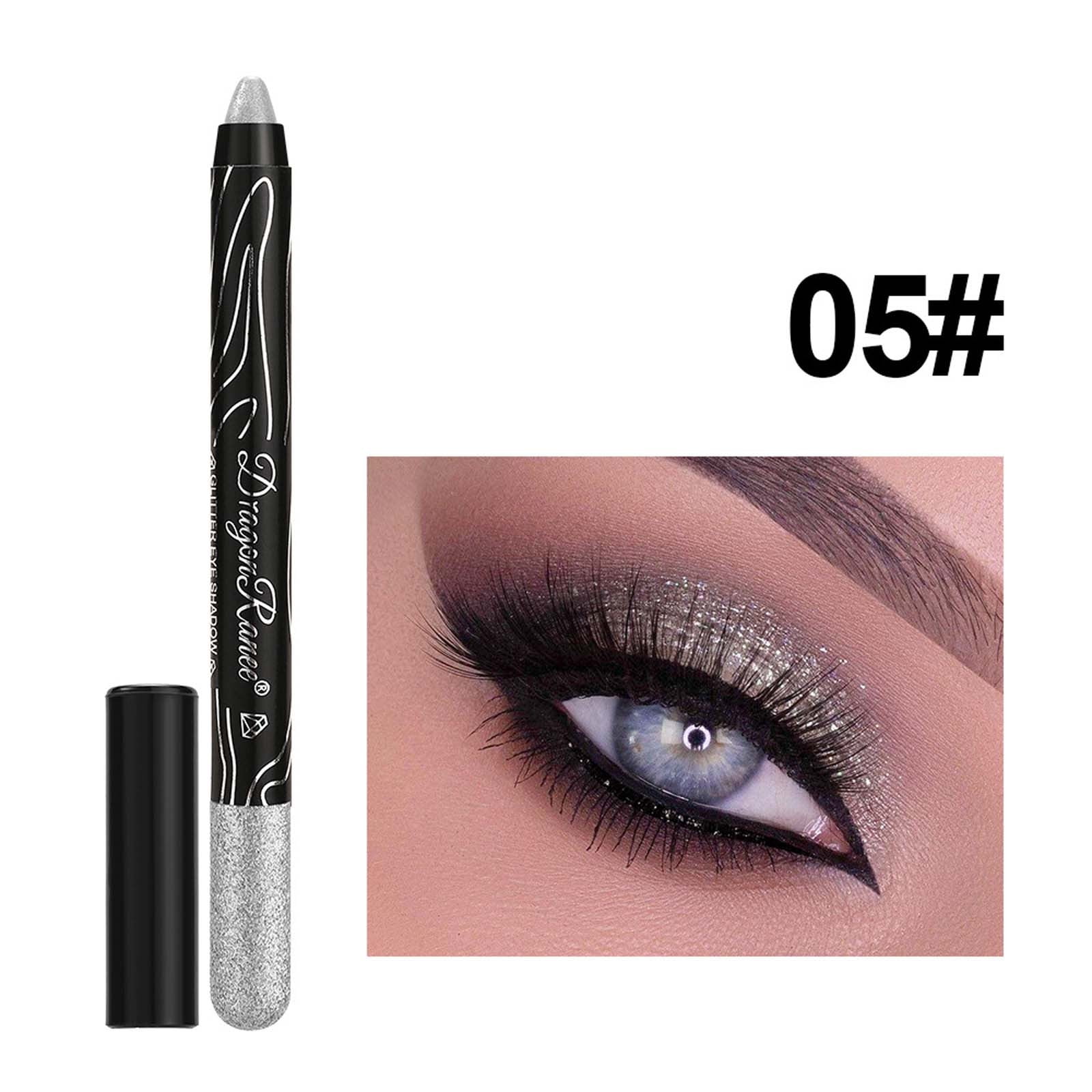 SDJMa Shimmer Cream Eyeshadow Stick,Eye Shimmer Makeup Pen,Waterproof ...