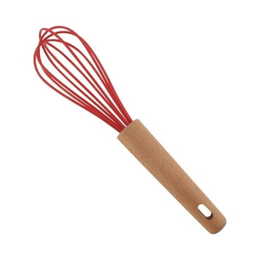 Walfos Silicone Whisk, Stainless Steel Wire Whisk Set of 3 -Heat ...