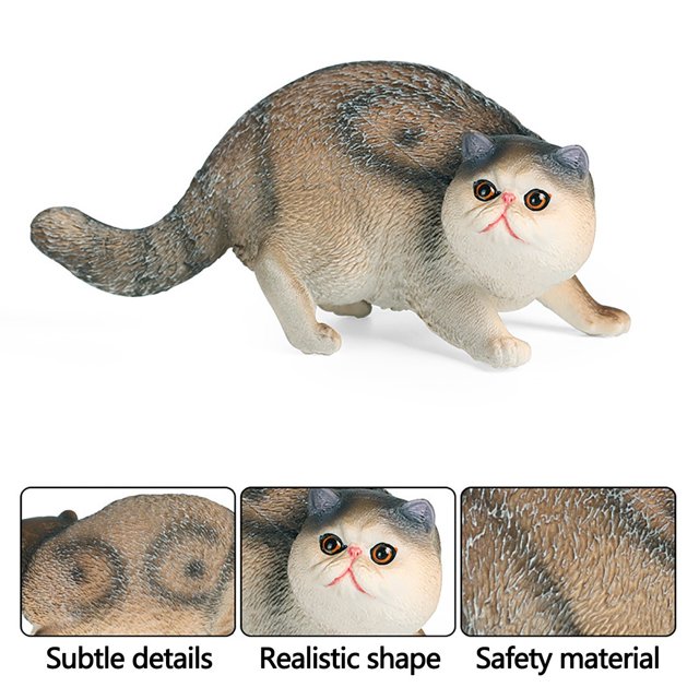 SDJMa Simulation Cat Toys , Simulation Animal Models Children's ...