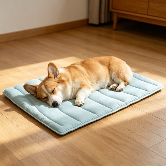 SDJMa Small Dog Cooling Mat, Breathable Cooling Pad, Summer Pet Bed for ...