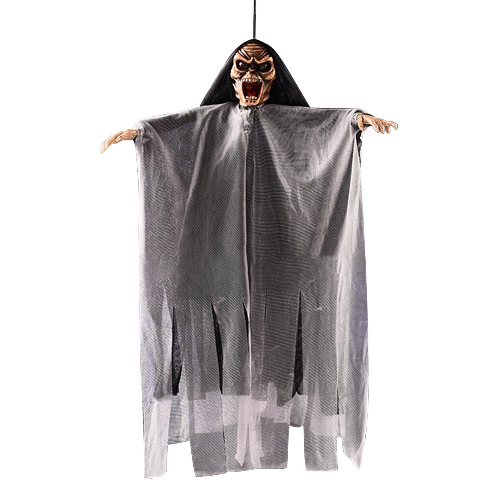 SDJMa Sound Activated Effect Halloween Hanging Ghost Decorations with ...