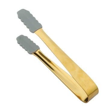 ReaNea Silver Stainless Steel Mini Serving Tongs Set of 6 for Party ...