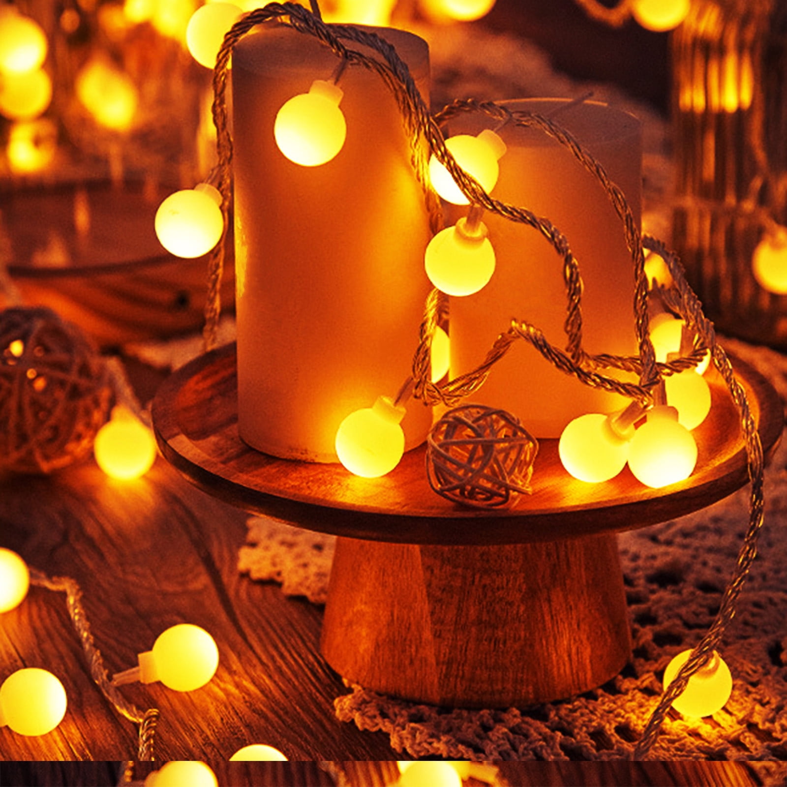 SDJMa String Lights, Camping Lights, Outdoor Led String Lights, 10 LED ...