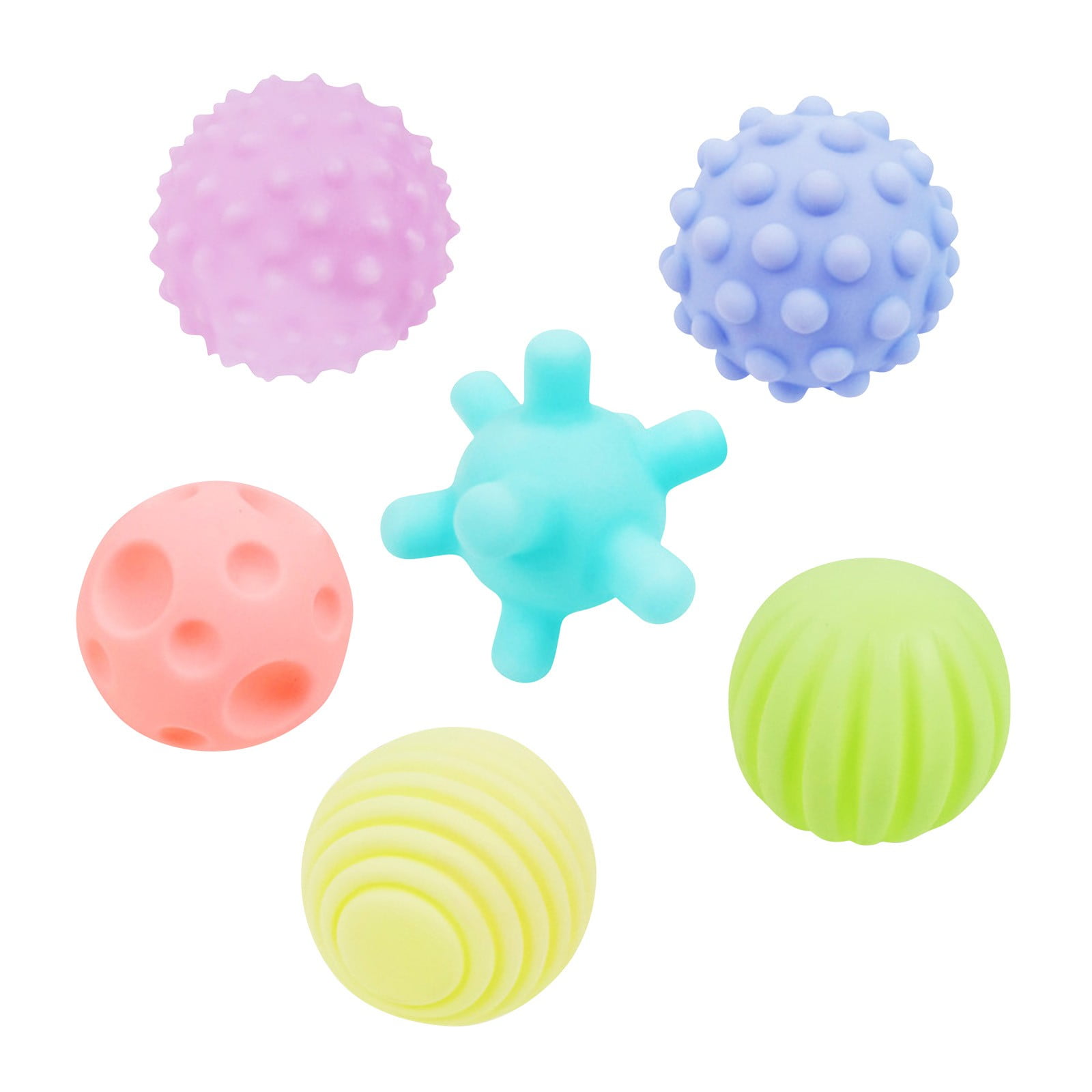 SDJMa Textured Multi Ball Set - Textured Ball Set Toy for Sensory ...
