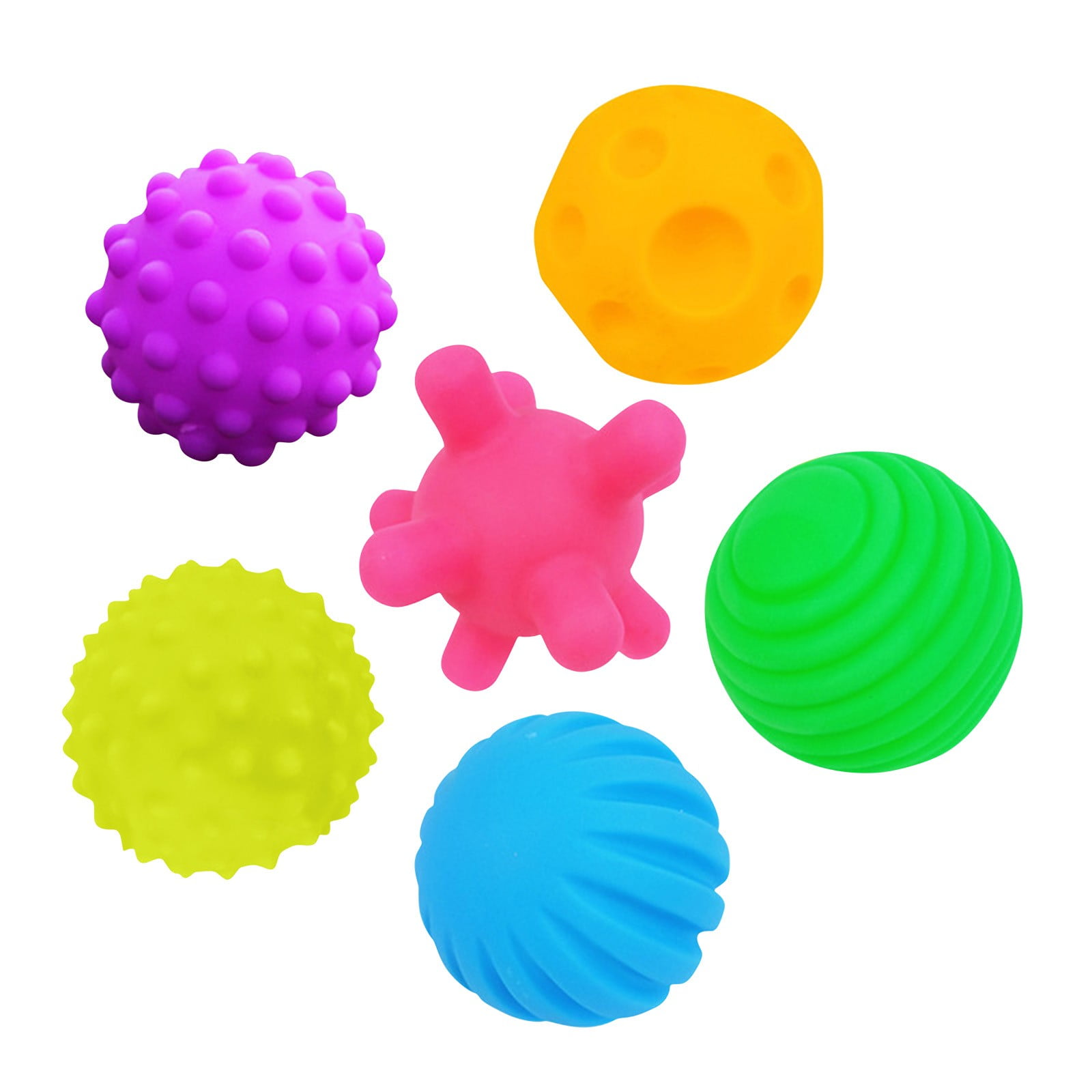 SDJMa Textured Multi Ball Set - Textured Ball Set Toy for Sensory ...