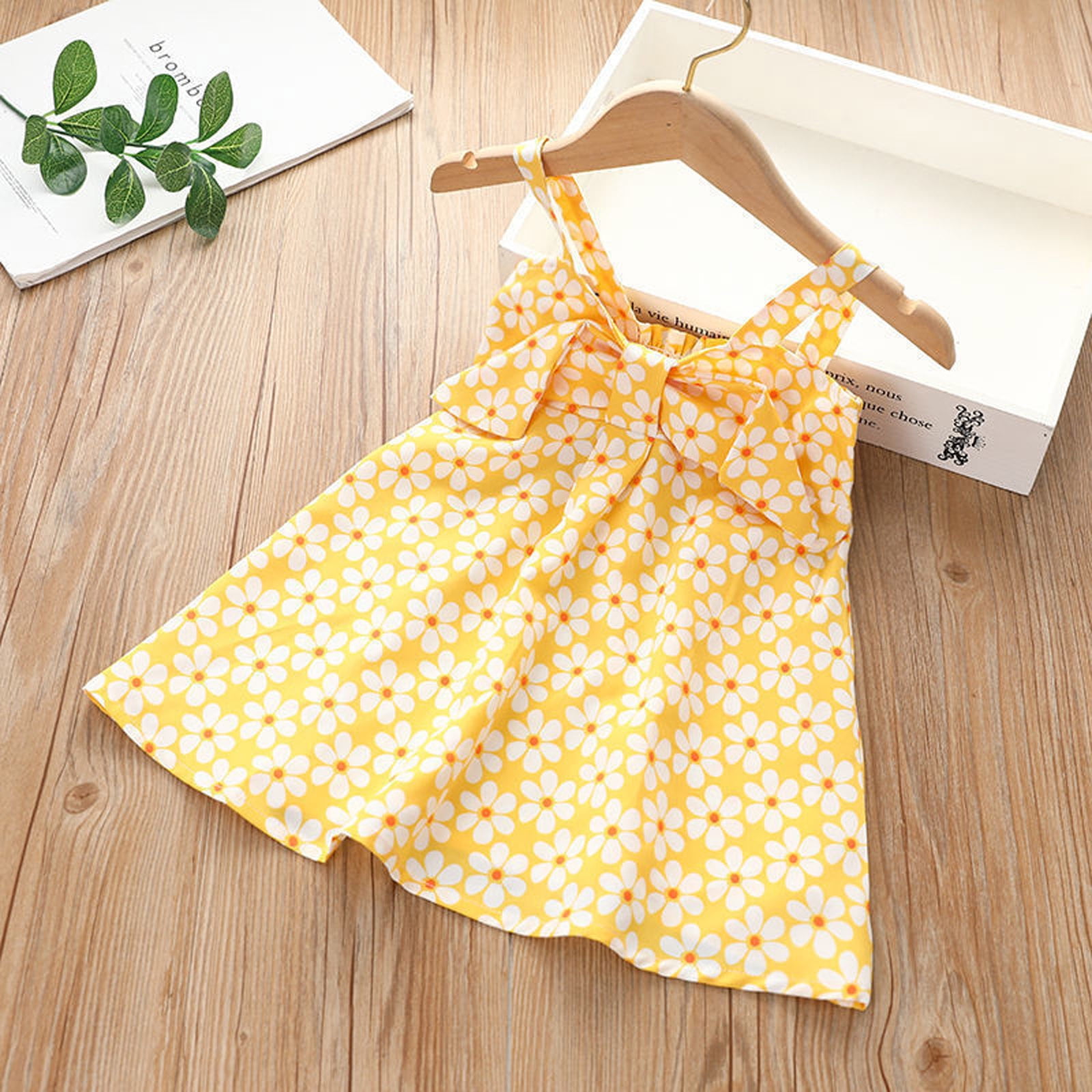 Herrnalise Toddler Baby Girls Outfits Sling Clothes Little Daisy Print ...