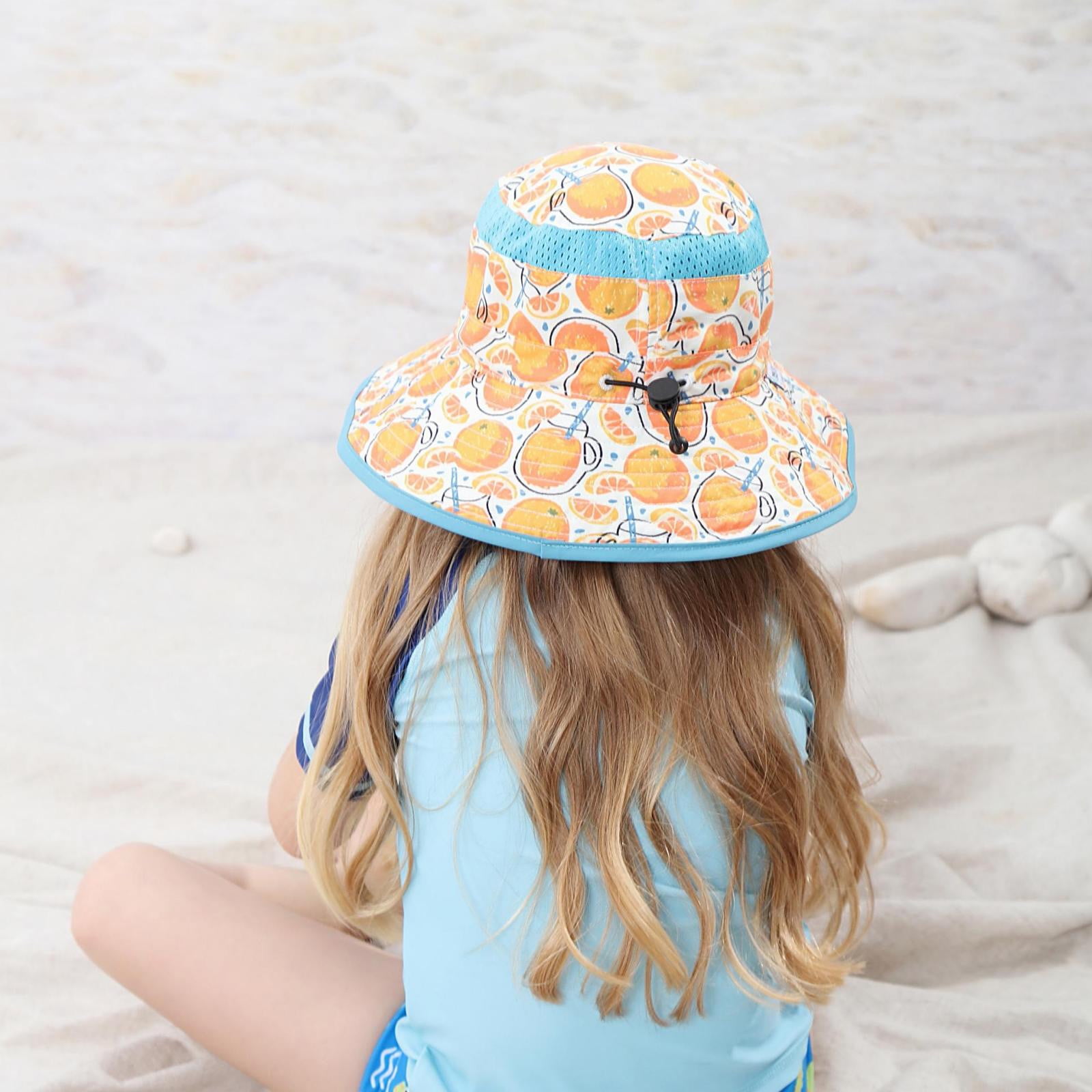 Herrnalise Toddler Kids Summer Hat Fruit Print Outdoor Children Neck ...