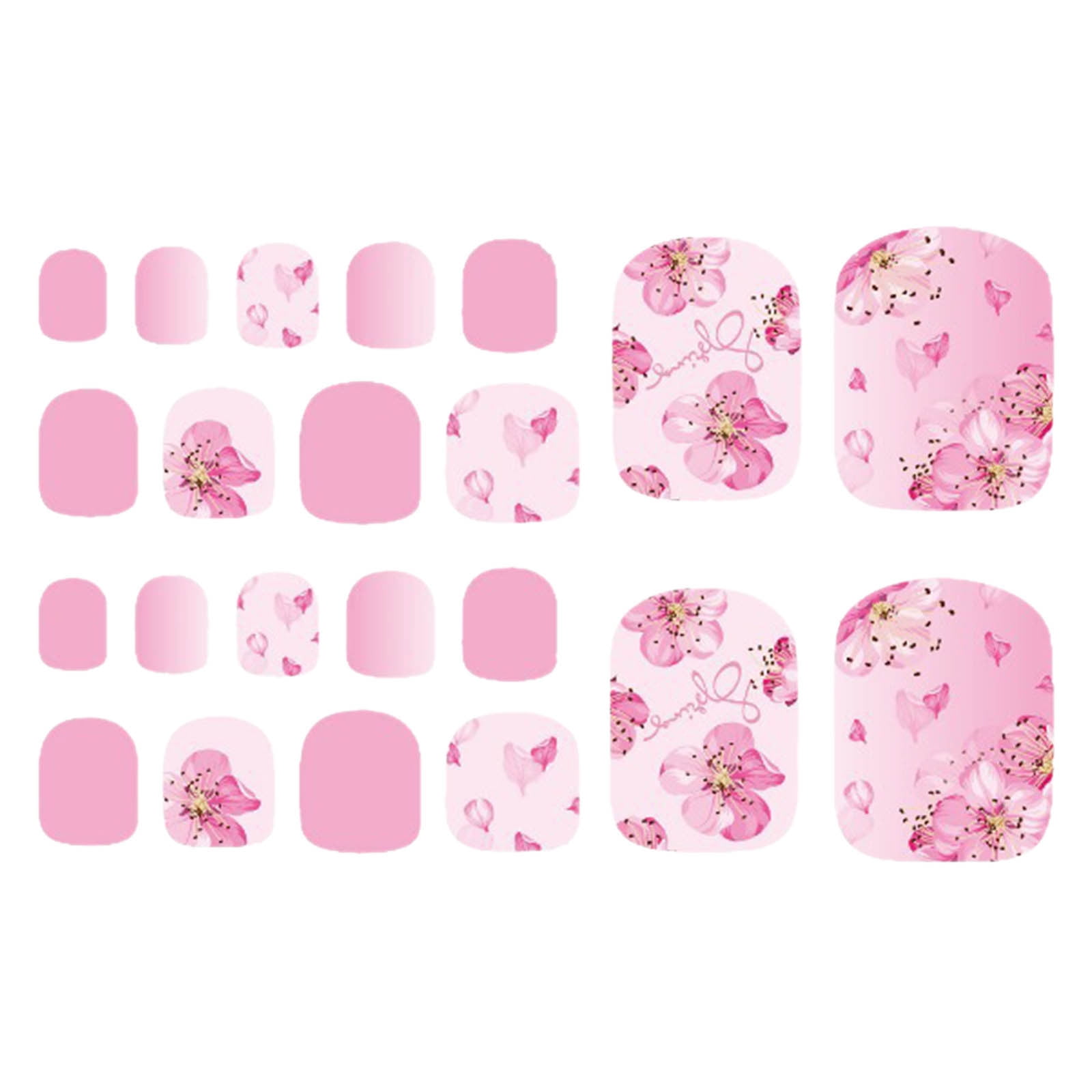 SDJMa Toe Nail Polish Stickers Colorful Summer Toenail Nail Polish ...