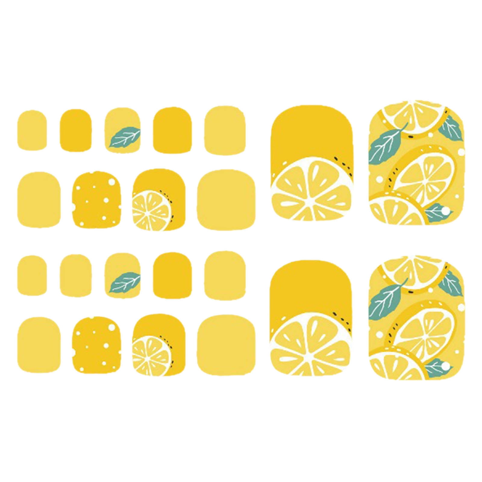 SDJMa Toe Nail Polish Stickers Colorful Summer Toenail Nail Polish ...