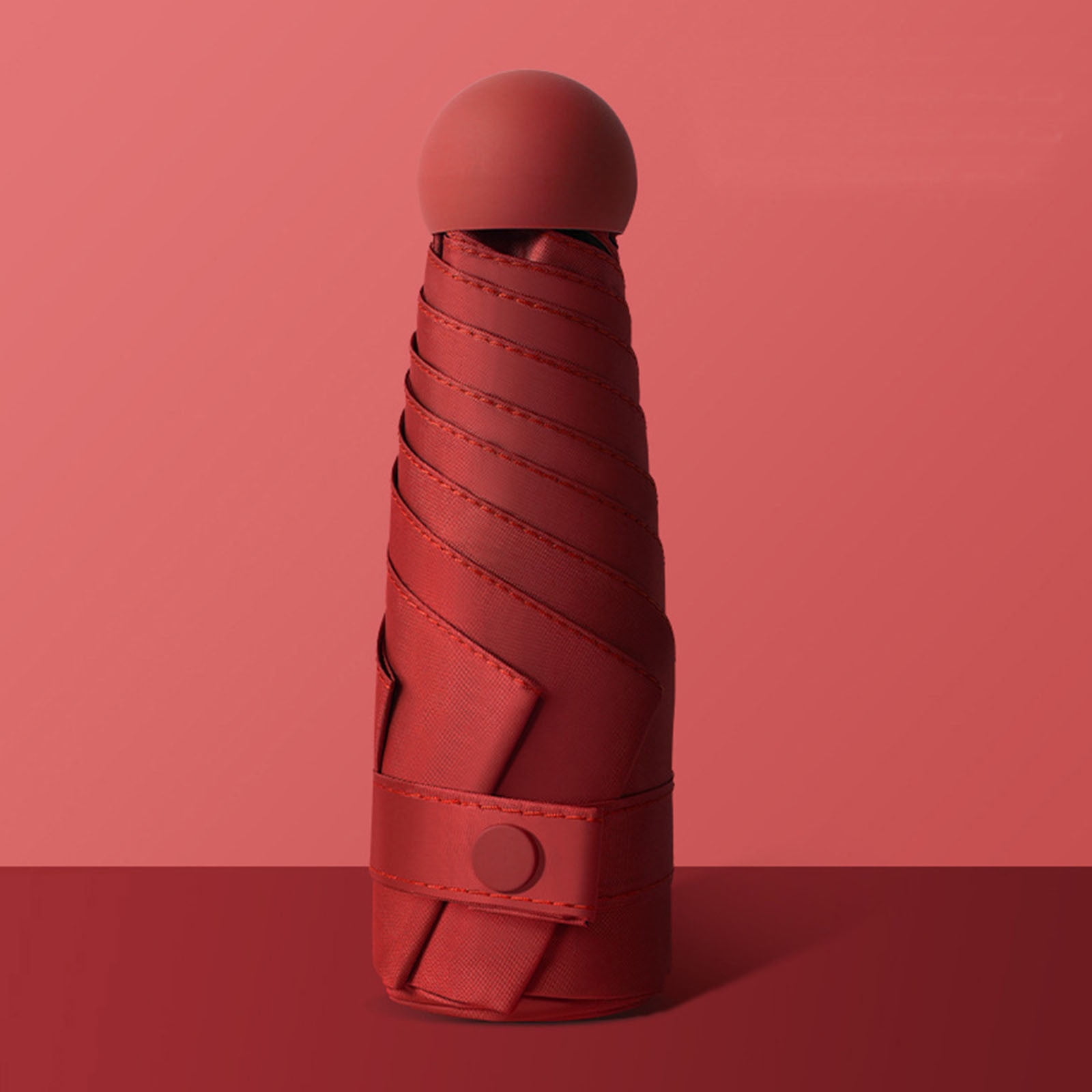 SDJMa Travel Mini Umbrella for Purse With Case-Small Compact UV ...